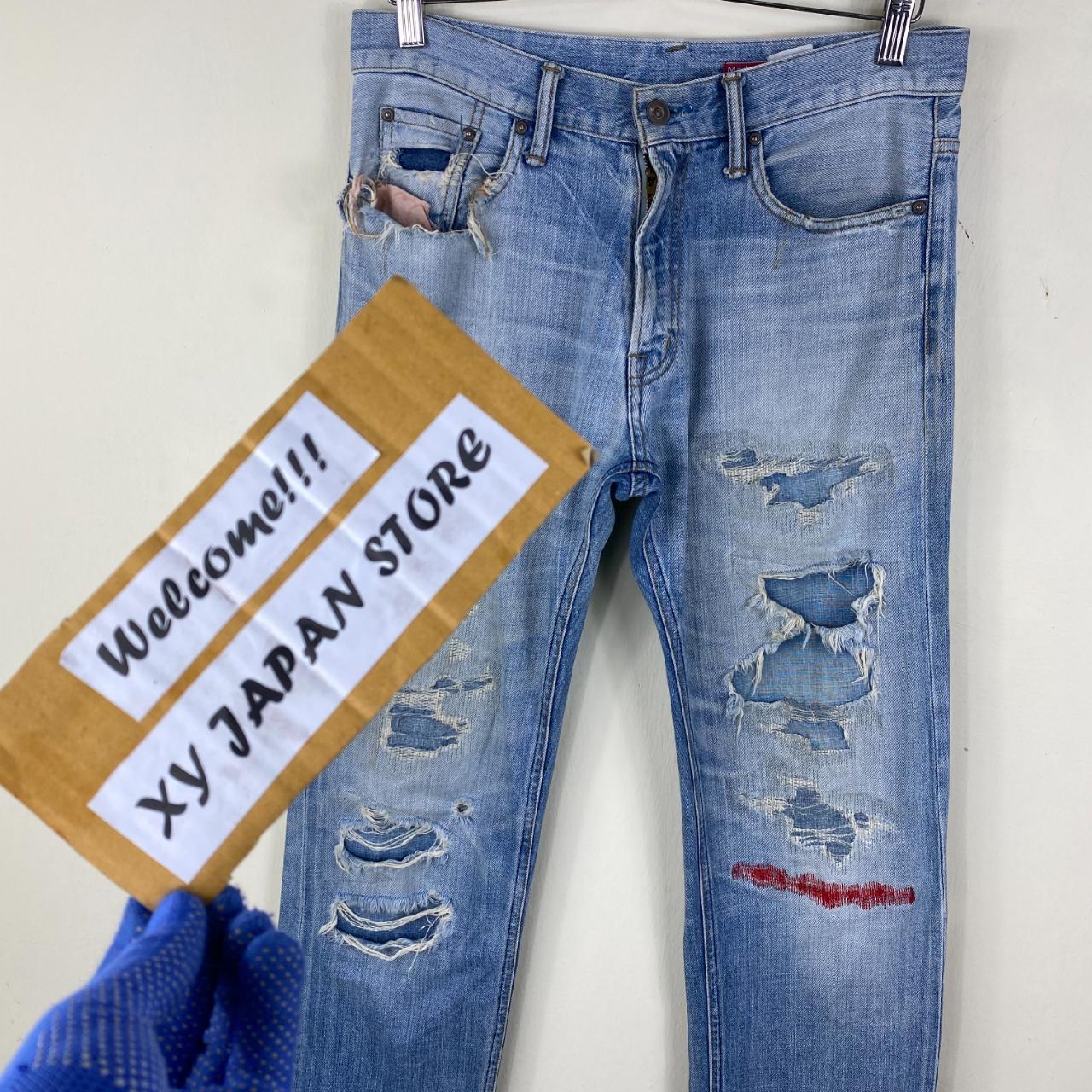 Insane crazy perfect distressed dirty jean made from... - Depop