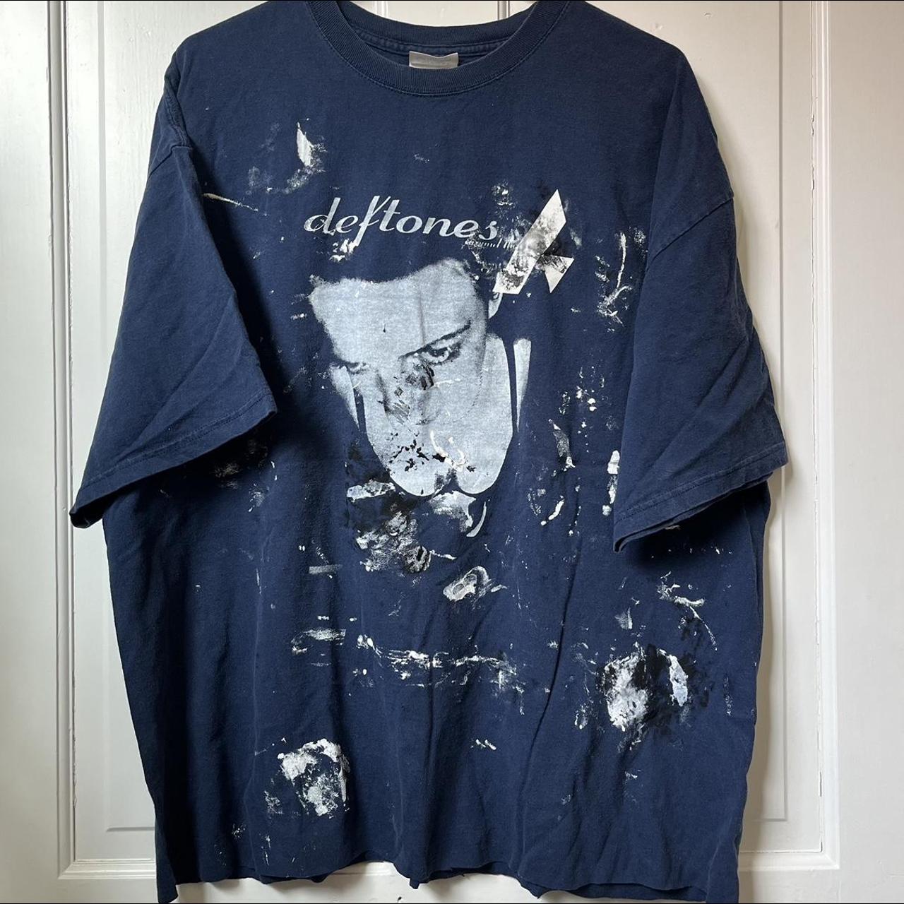 deftones tee paint splatter heavy boxy XXL - Depop