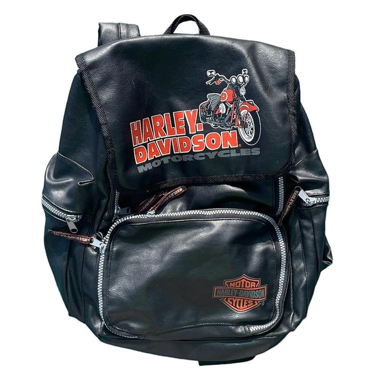 harley backpack vintage 90s Harley Davidson... - Depop
