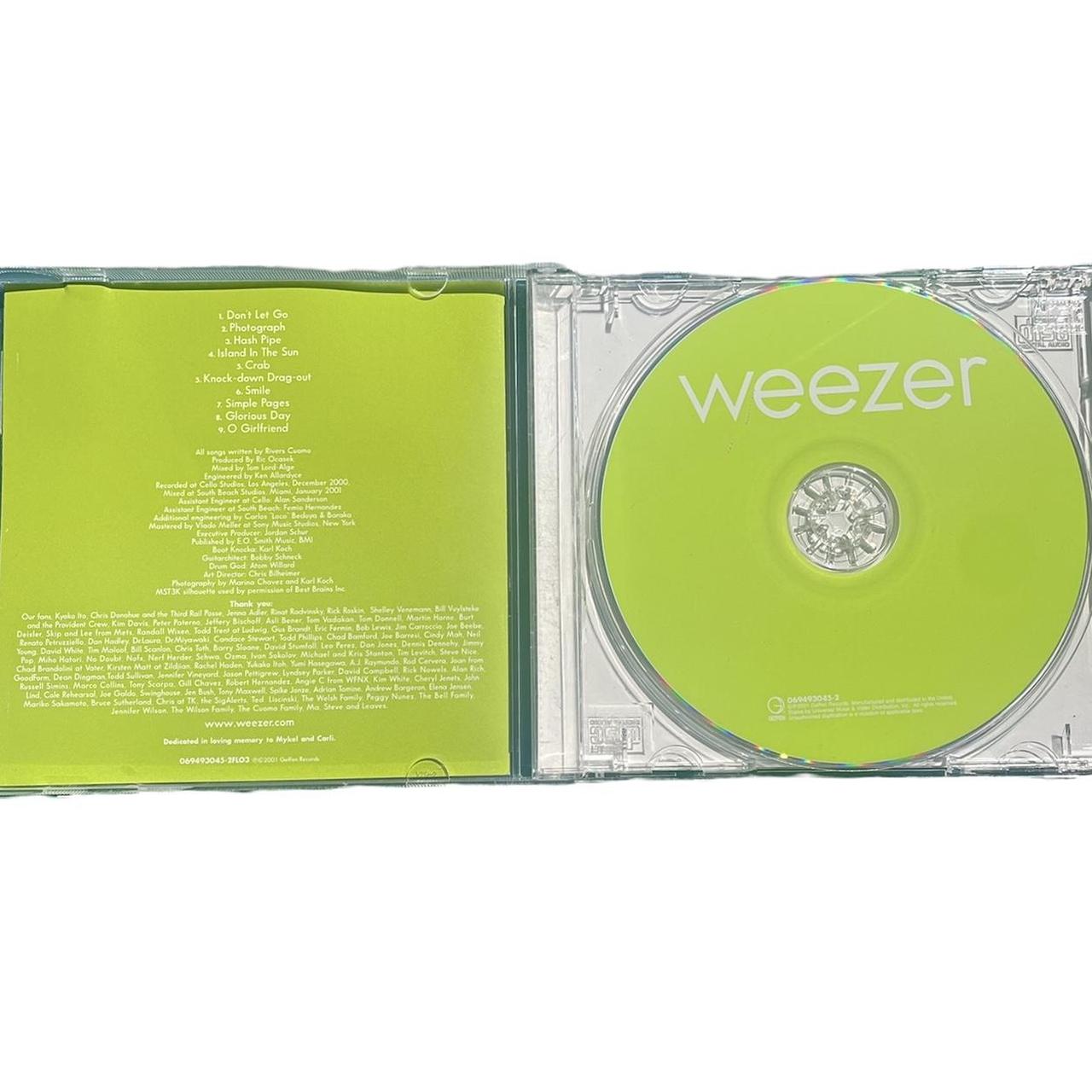 weezer cd weezer green album cd in great used... - Depop