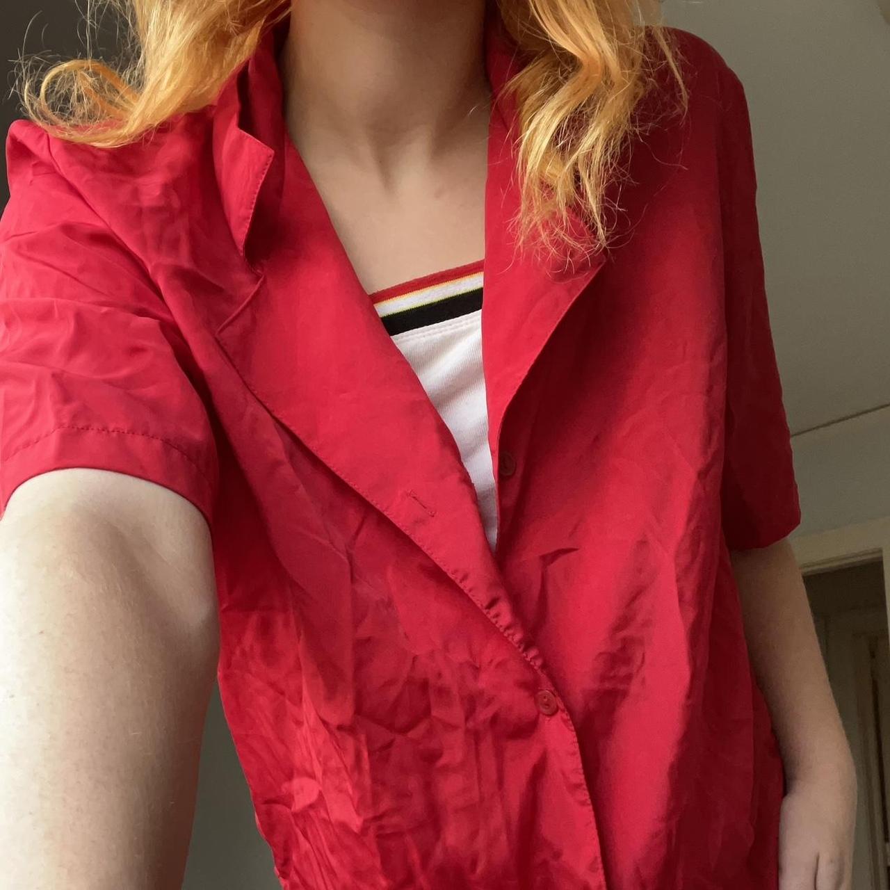 Red silk top Erica Taylor Intimates Size small... - Depop