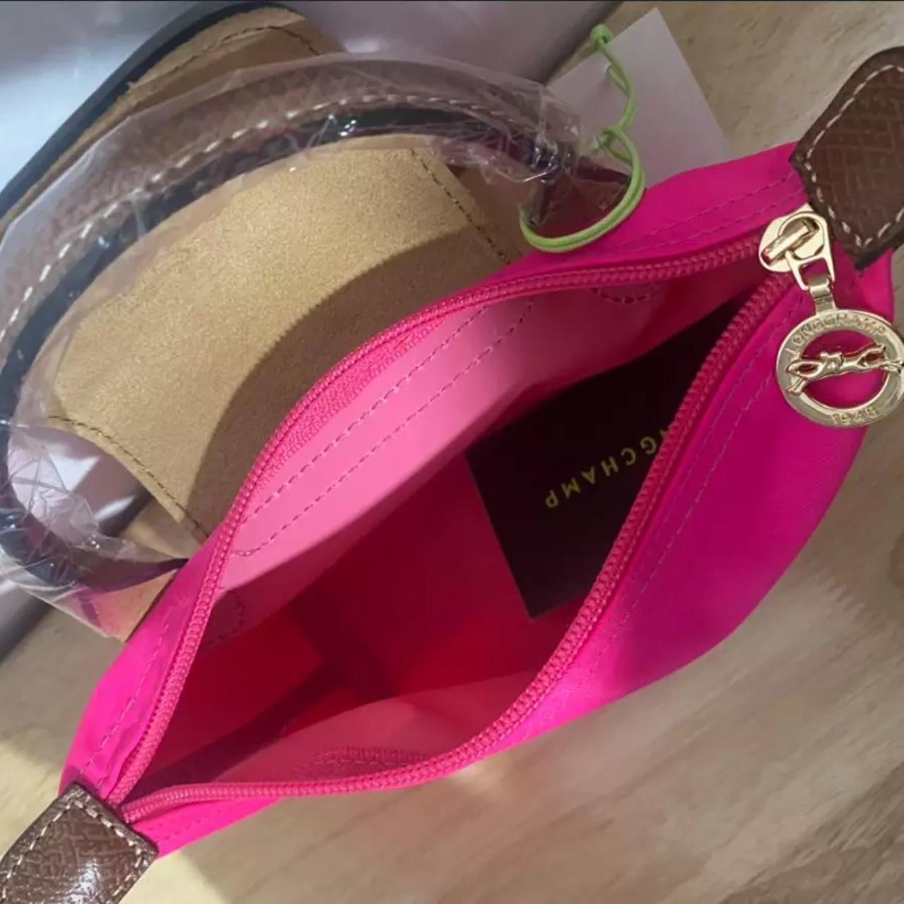 Longchamp Xs Mini Tote Shoulder Bag Paper Rose... - Depop