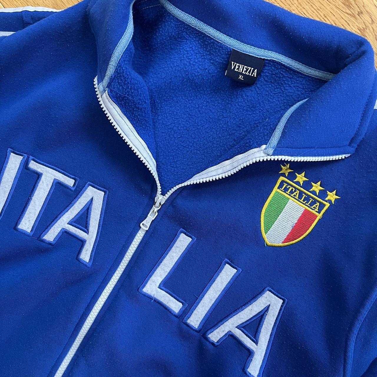 ITALIA TRACK JACKET IN BLUE. SUPER CLEAN GREAT... - Depop
