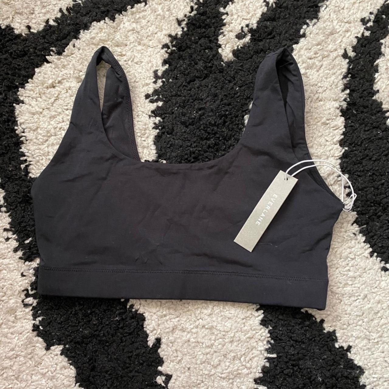 NWT Everlane Tank Bra Black Small NWT never been... - Depop