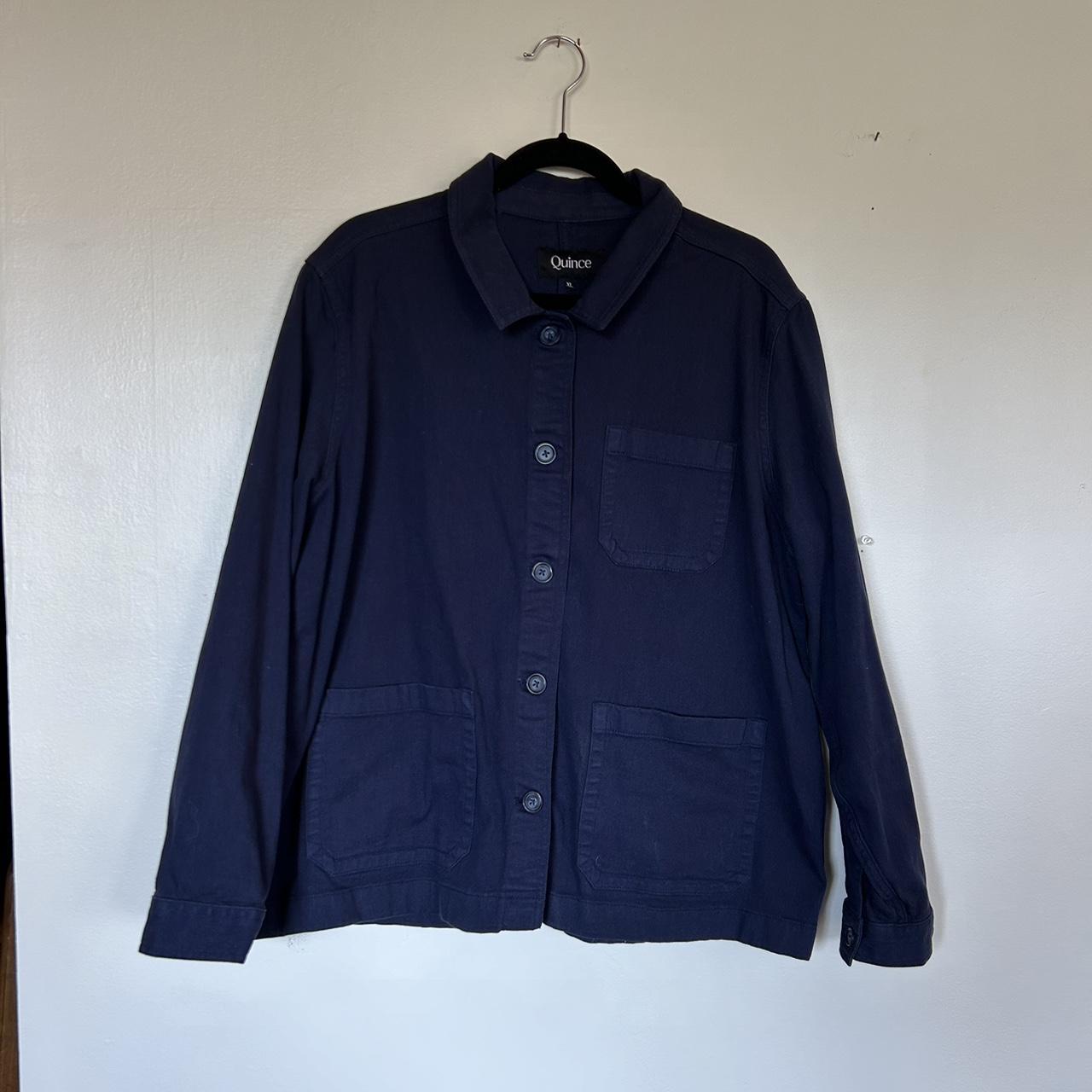 Quince navy chore coat size XL Worn but once my... - Depop