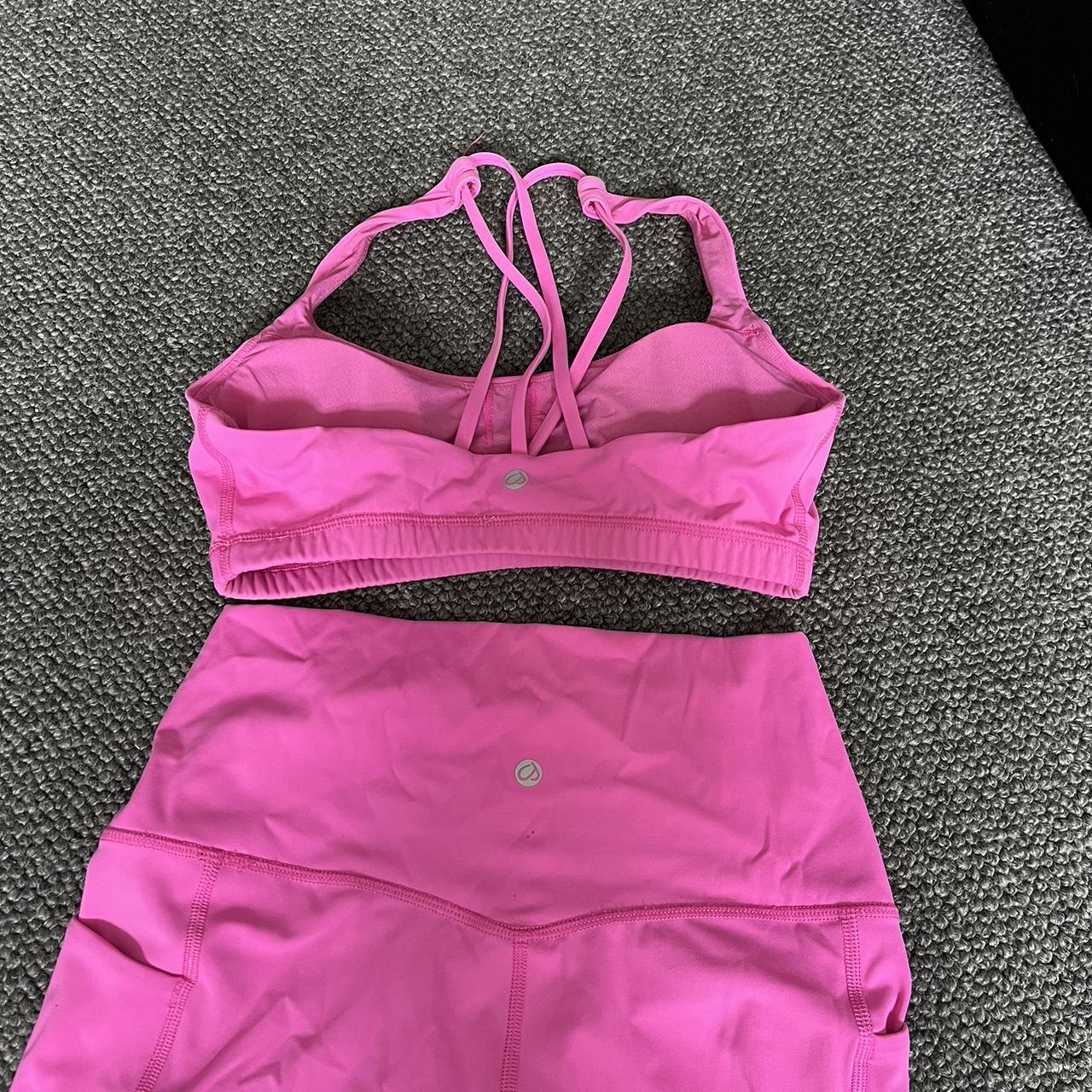Selling matching hot pink active set Perfect... | Depop