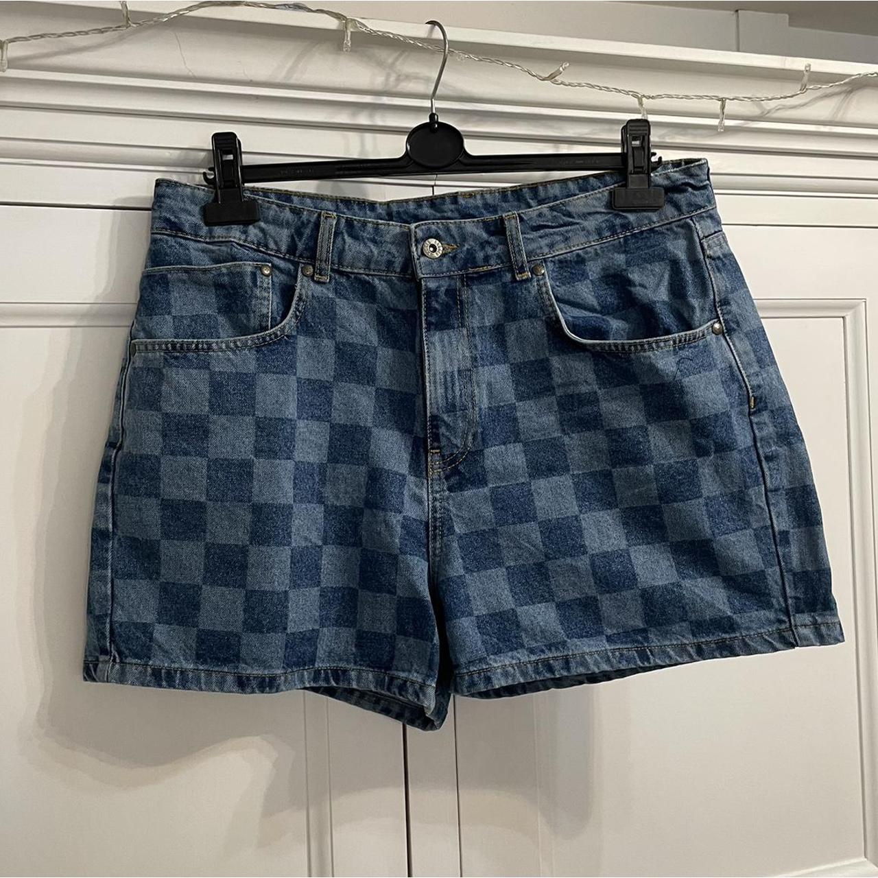 The Ragged Priest Women's Blue Shorts | Depop