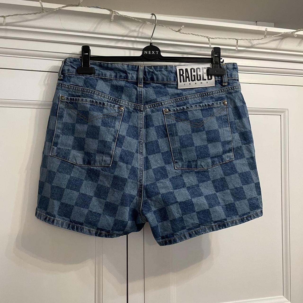 The Ragged Priest Women's Blue Shorts | Depop