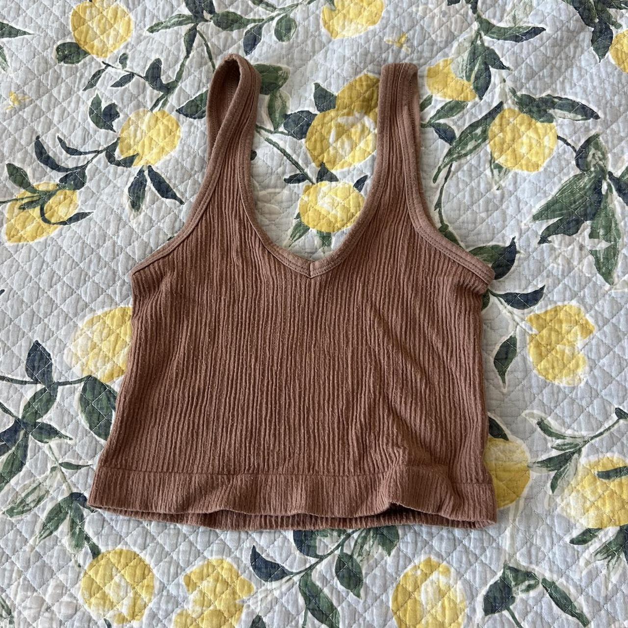 Urban outfitters out from under brown/tan tank top - Depop
