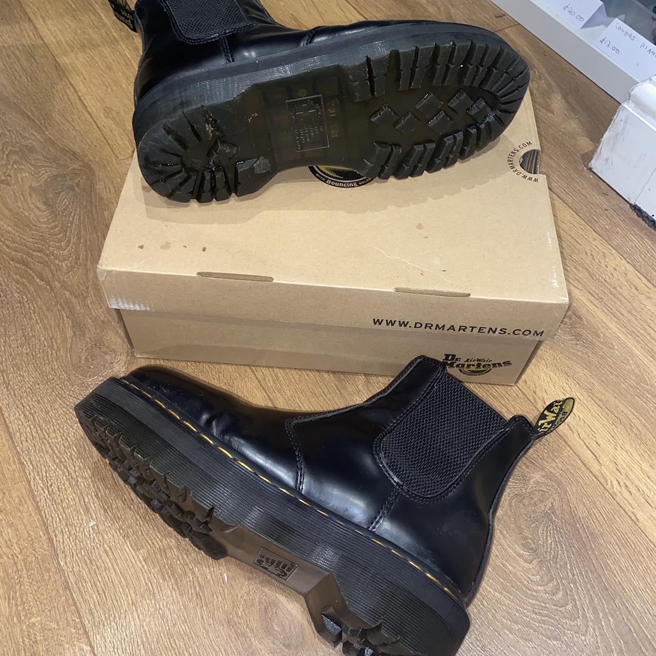 Dr martens 2976 Quad Smooth Leather platform Chelsea... - Depop