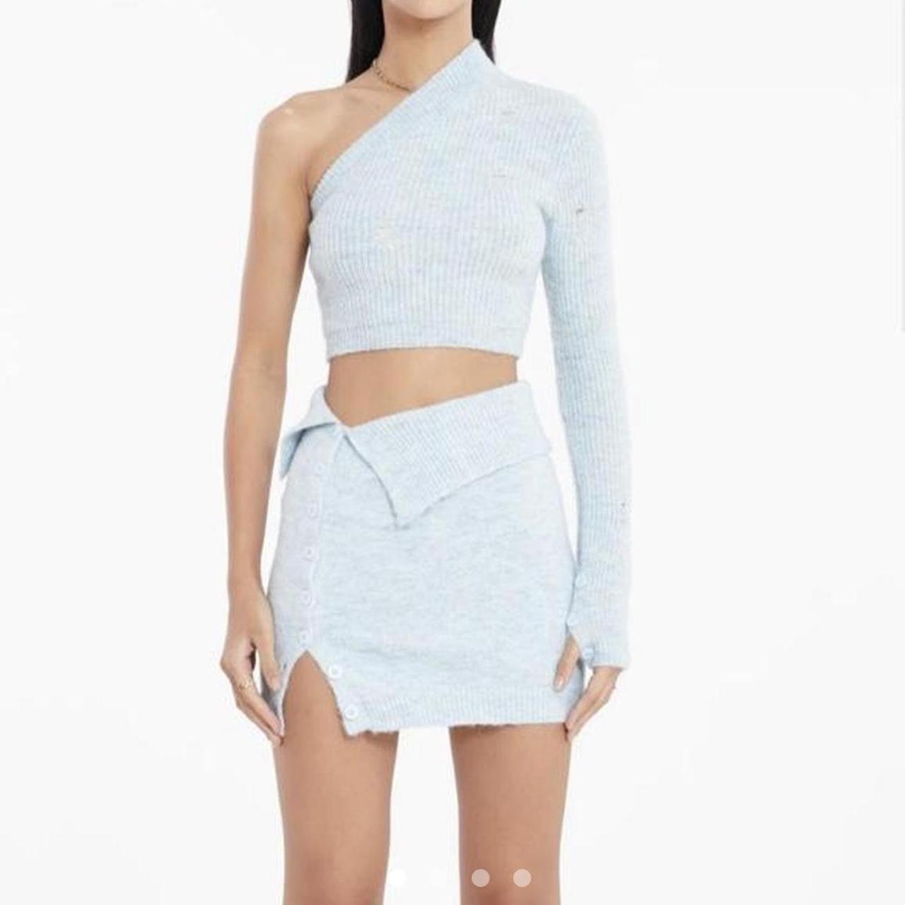 Ruve Knit Baby Blue Set worn once Perfect condition... - Depop