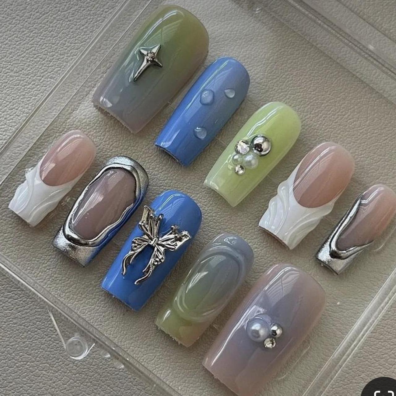 Custom Press Ons from experienced nail tech... - Depop