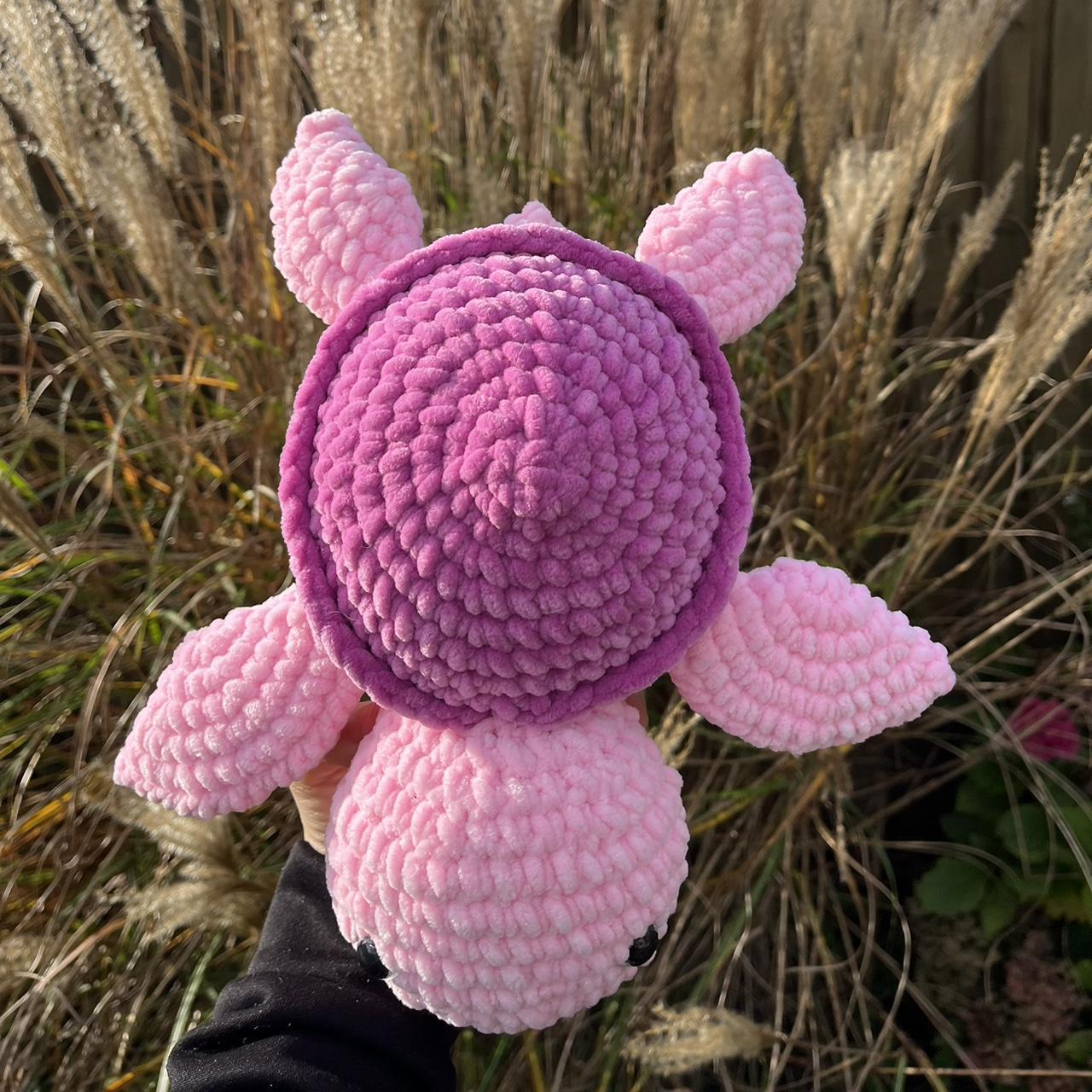All pink turtle plush | amigurumi🎀 🎀She’s made from... - Depop