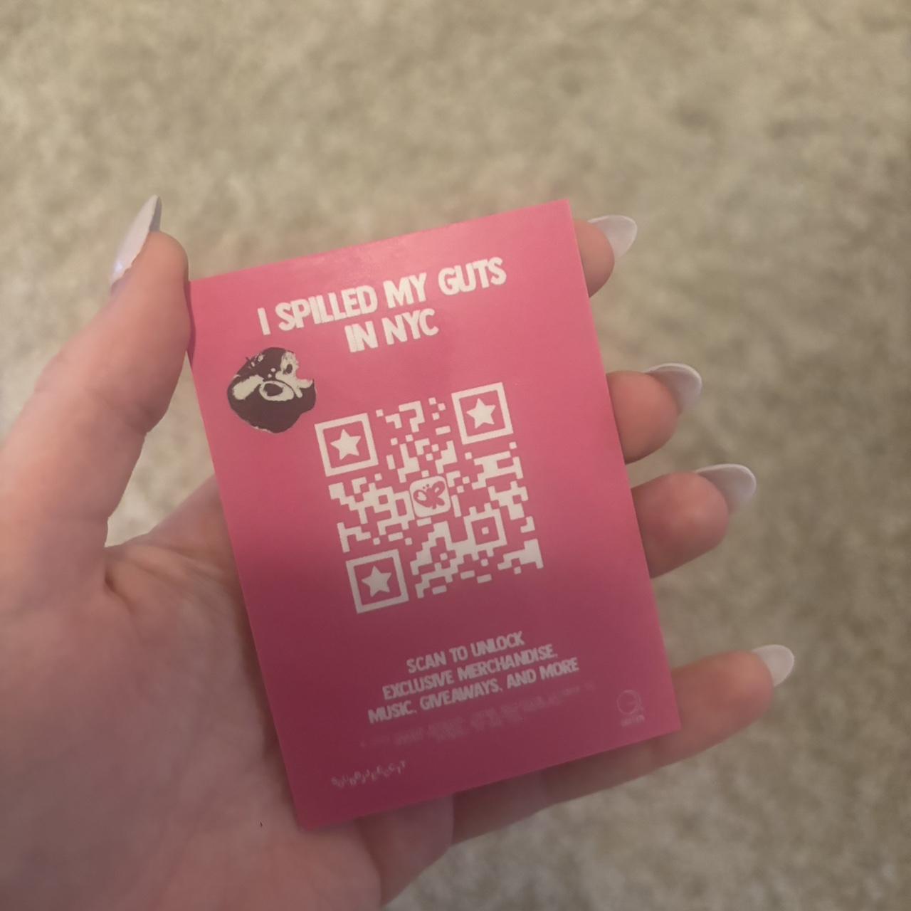 olivia rodrigo guts nyc trading card #guts... - Depop