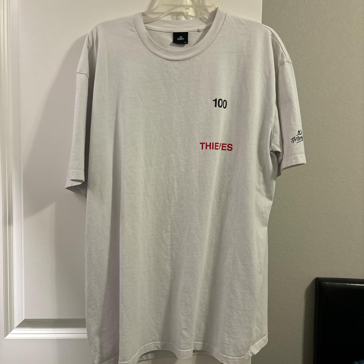 100 Thieves T shirt Numbers collection 8/10... - Depop