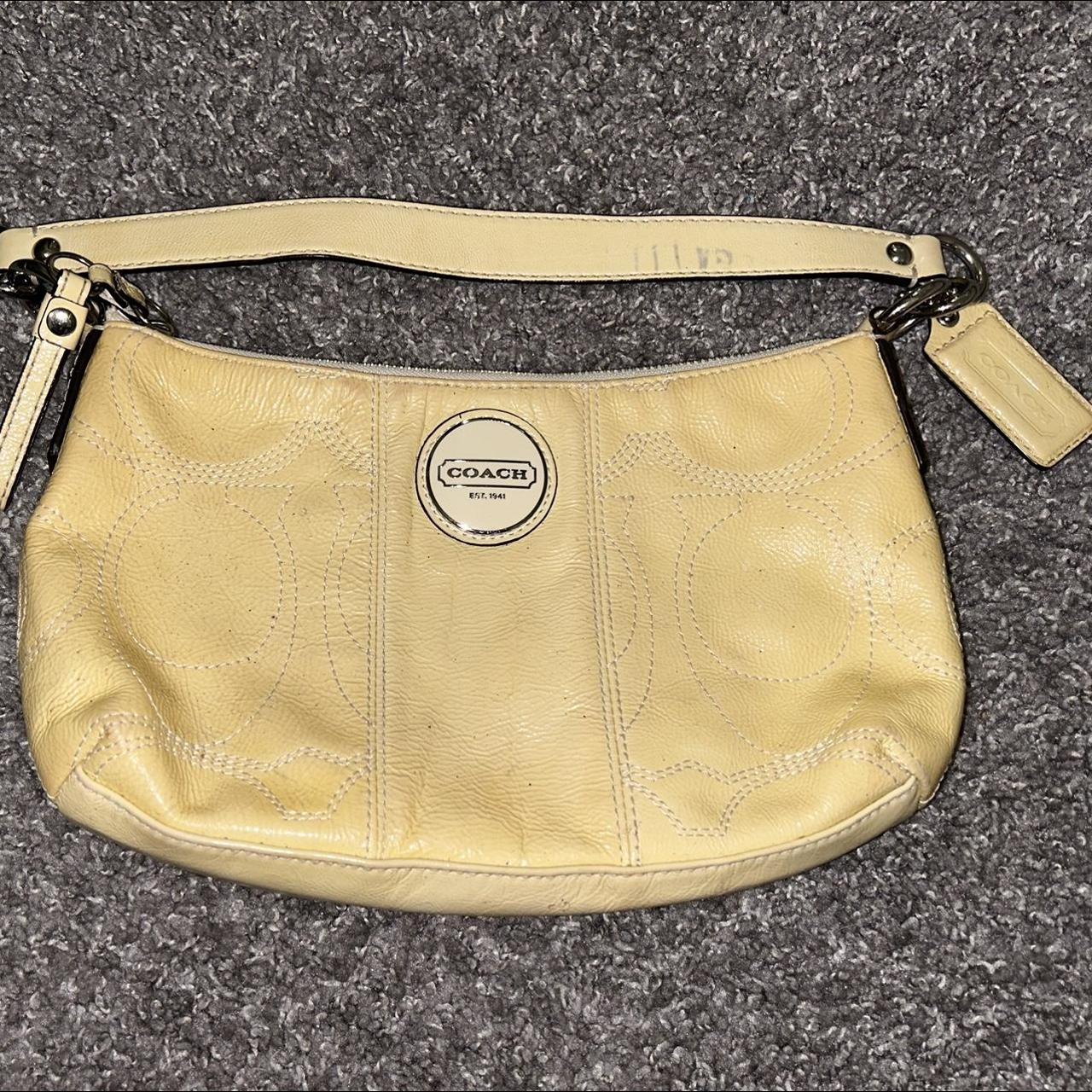 Yellow Coach Purse - Depop