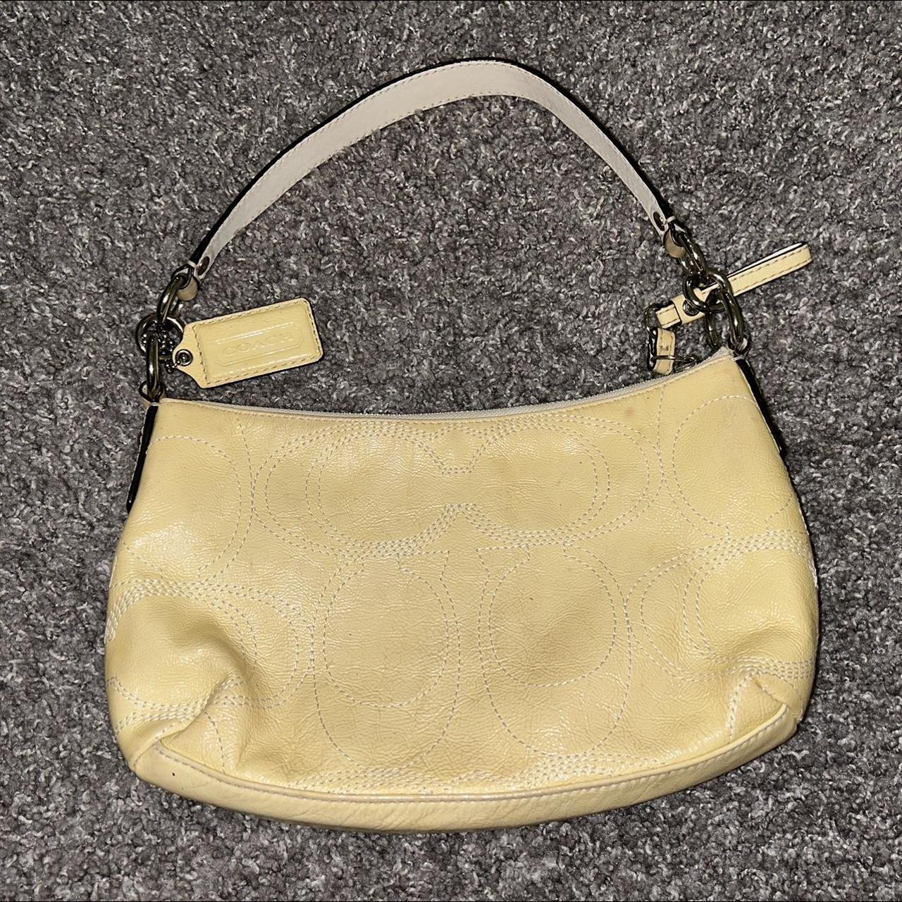 Yellow Coach Purse - Depop