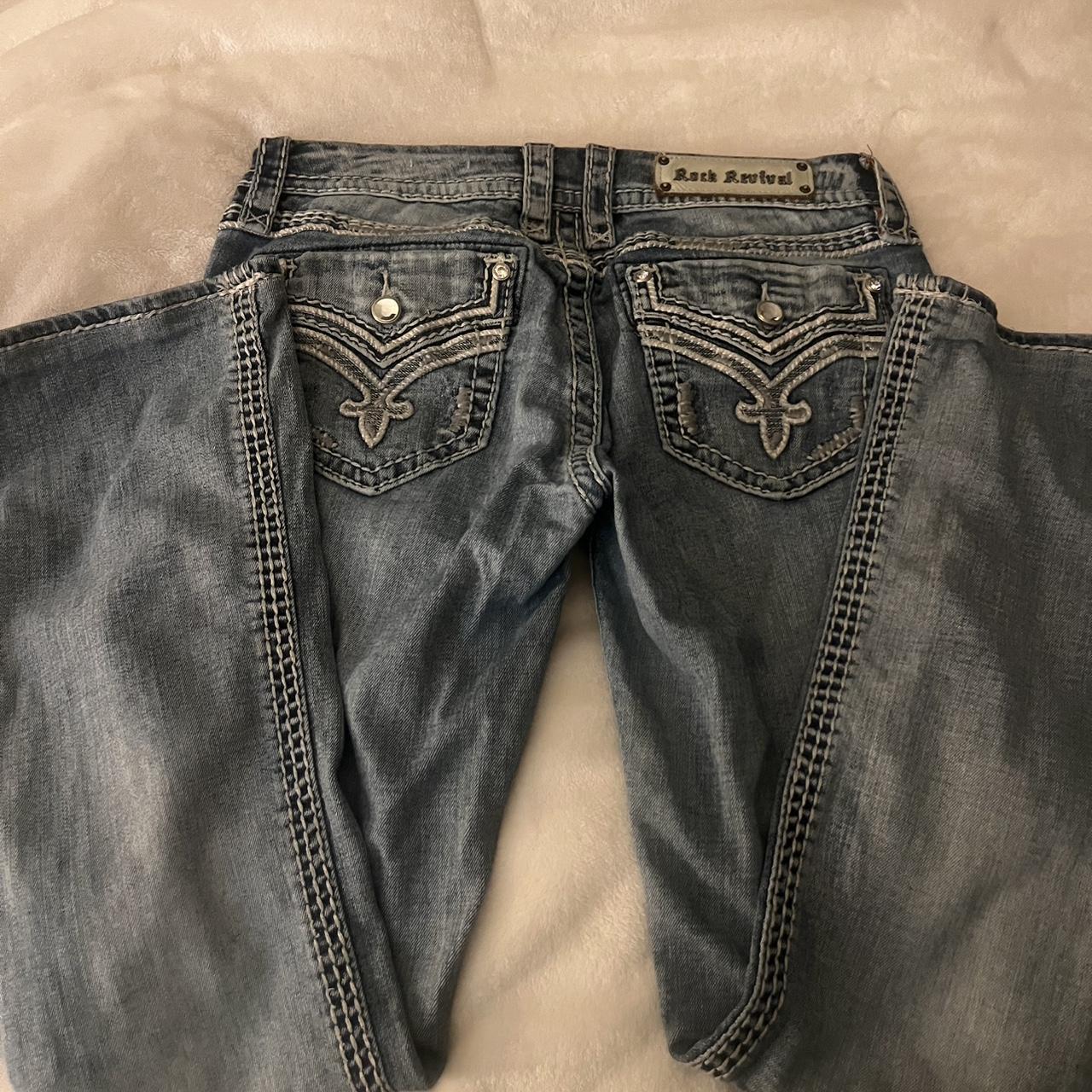 Rock revival straight leg jeans size... | Depop