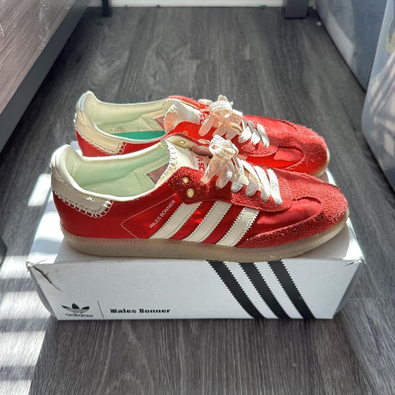 Wales Bonner Men's Red Trainers | Depop