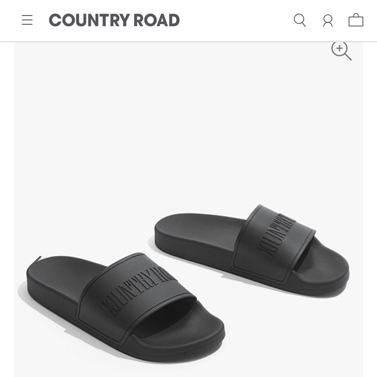 Country Road Slides 🖤 size 39 🖤 worn a fair bit but... - Depop
