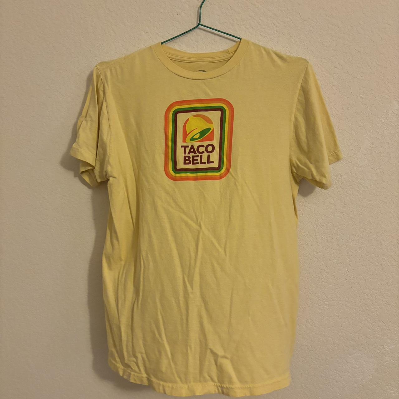Yellow and green Taco Bell tee #TacoBell - Depop