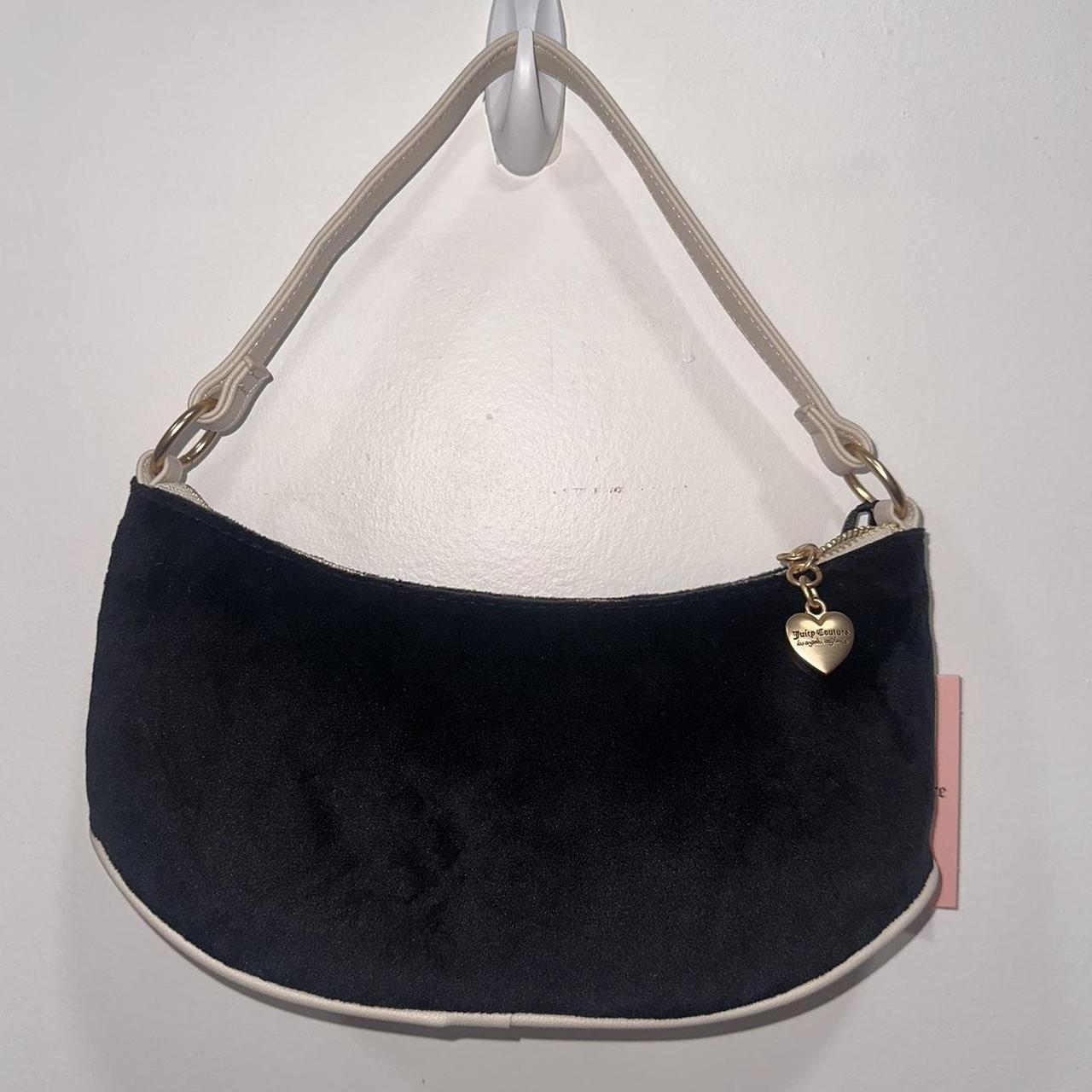 Juicy Couture Liquorice/ Angel Retro Vibe Shoulder... - Depop