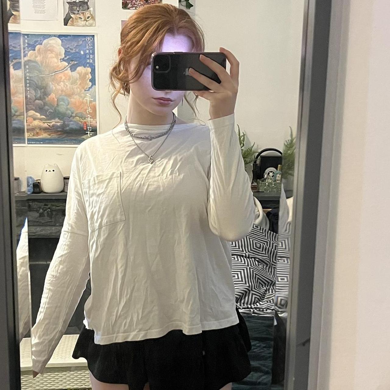 Really cute white basics top Shown on a size 8 So... - Depop