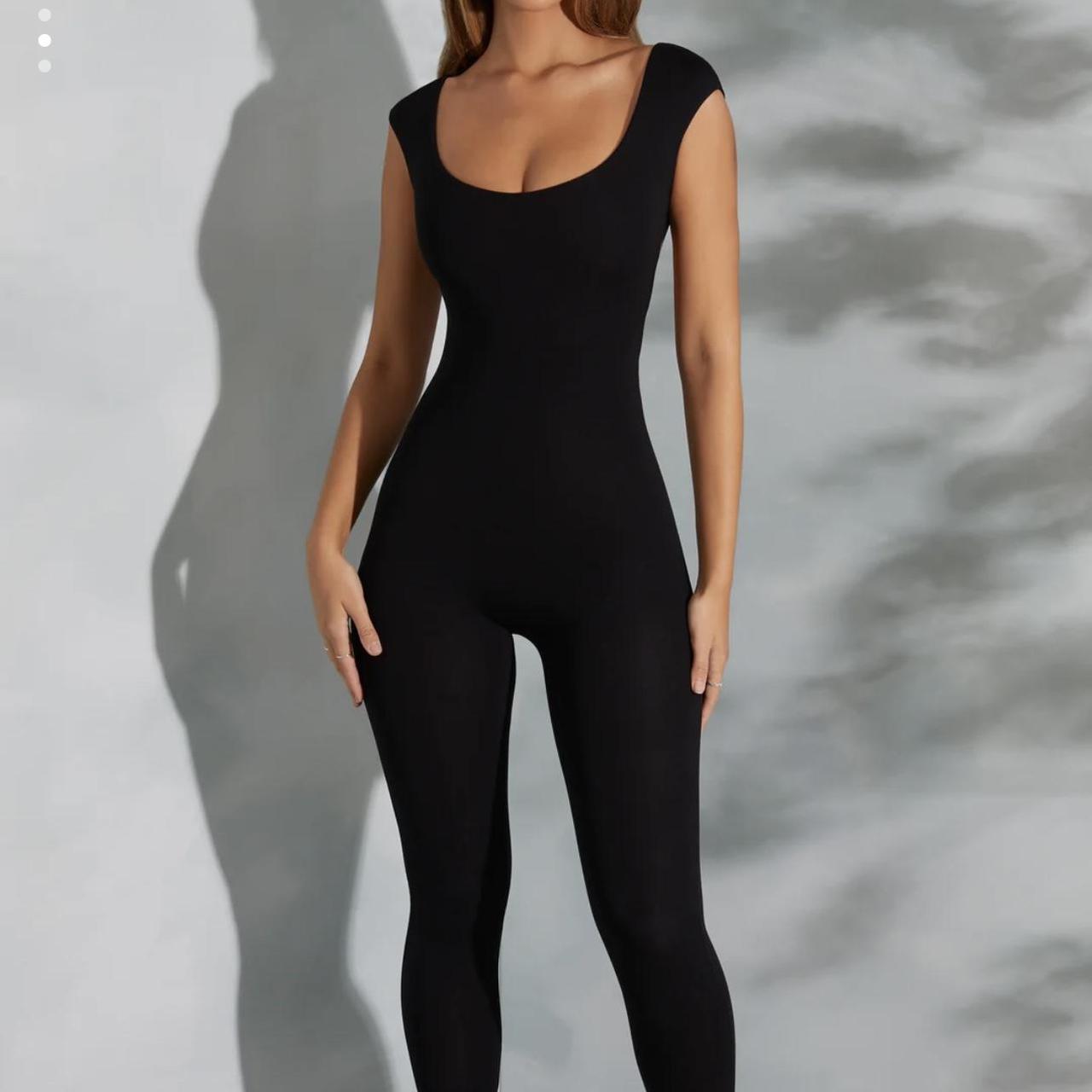 oh polly scoop neck open back jumpsuit, never worn... - Depop