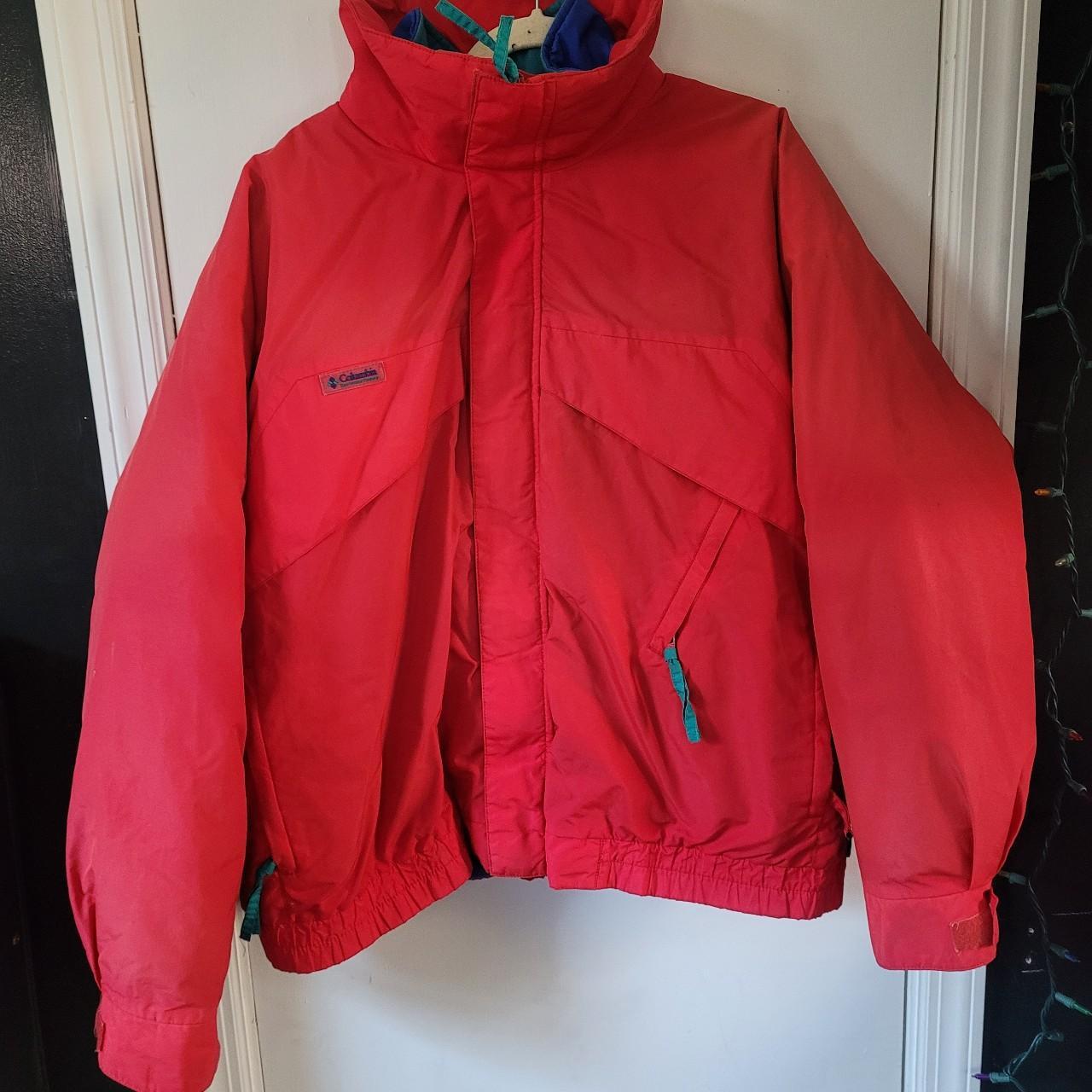 Xl mens Columbia jacket 2 in 1 color block vintage... | Depop
