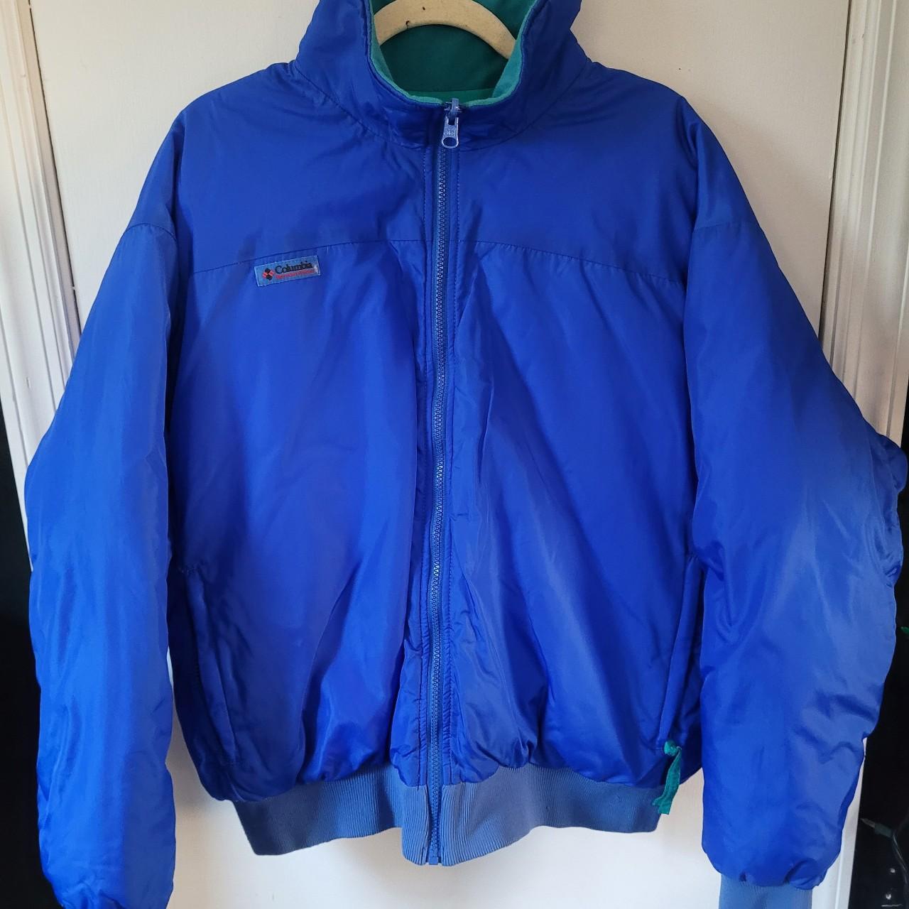 Xl mens Columbia jacket 2 in 1 color block vintage... | Depop