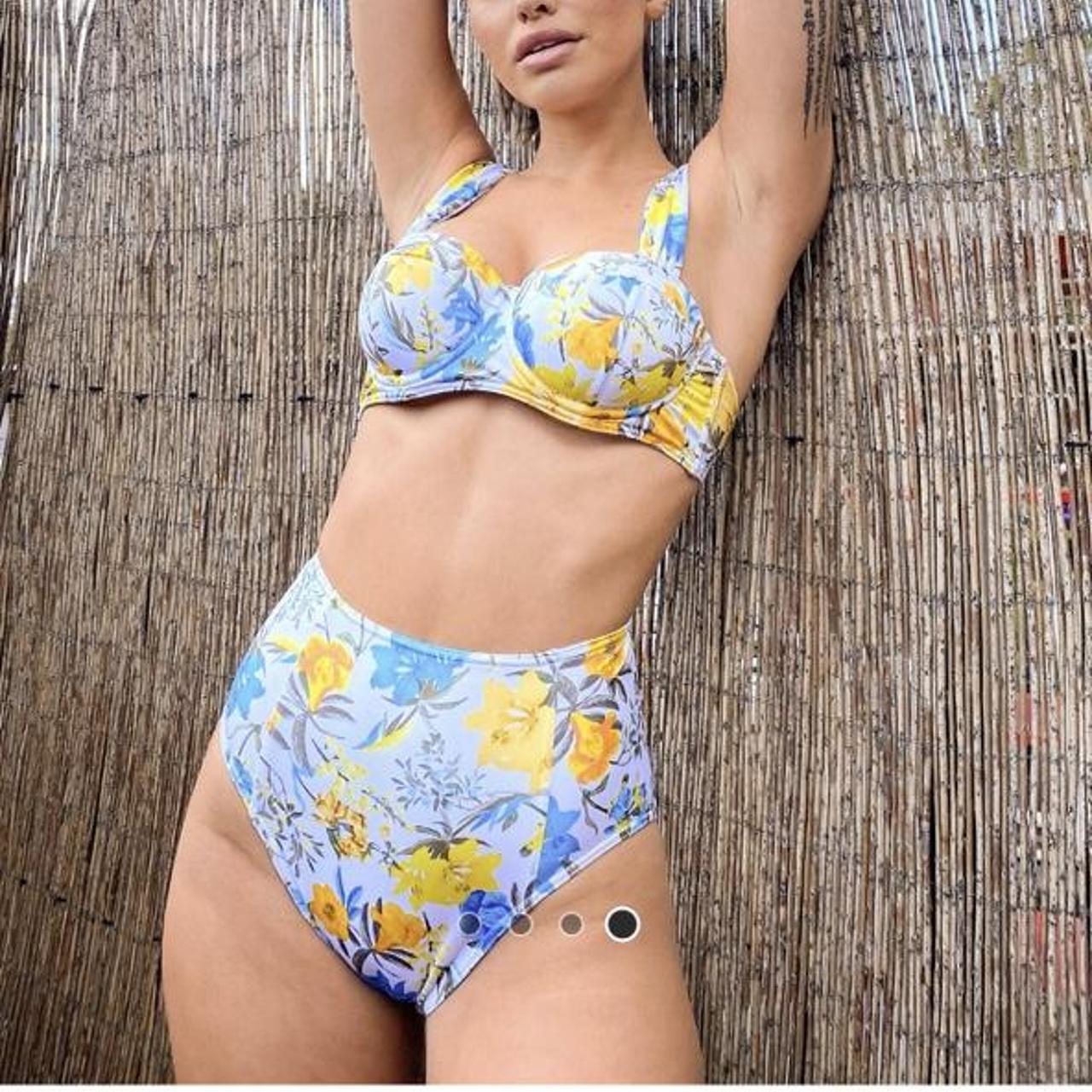 ASOS Women's Yellow and Blue Bikinis-and-tankini-sets | Depop