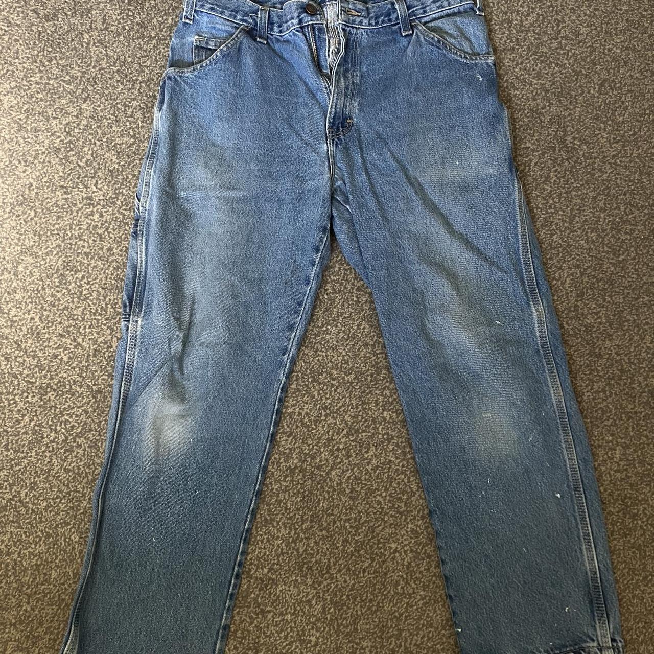 dickies red label carpenter jeans light wash... - Depop
