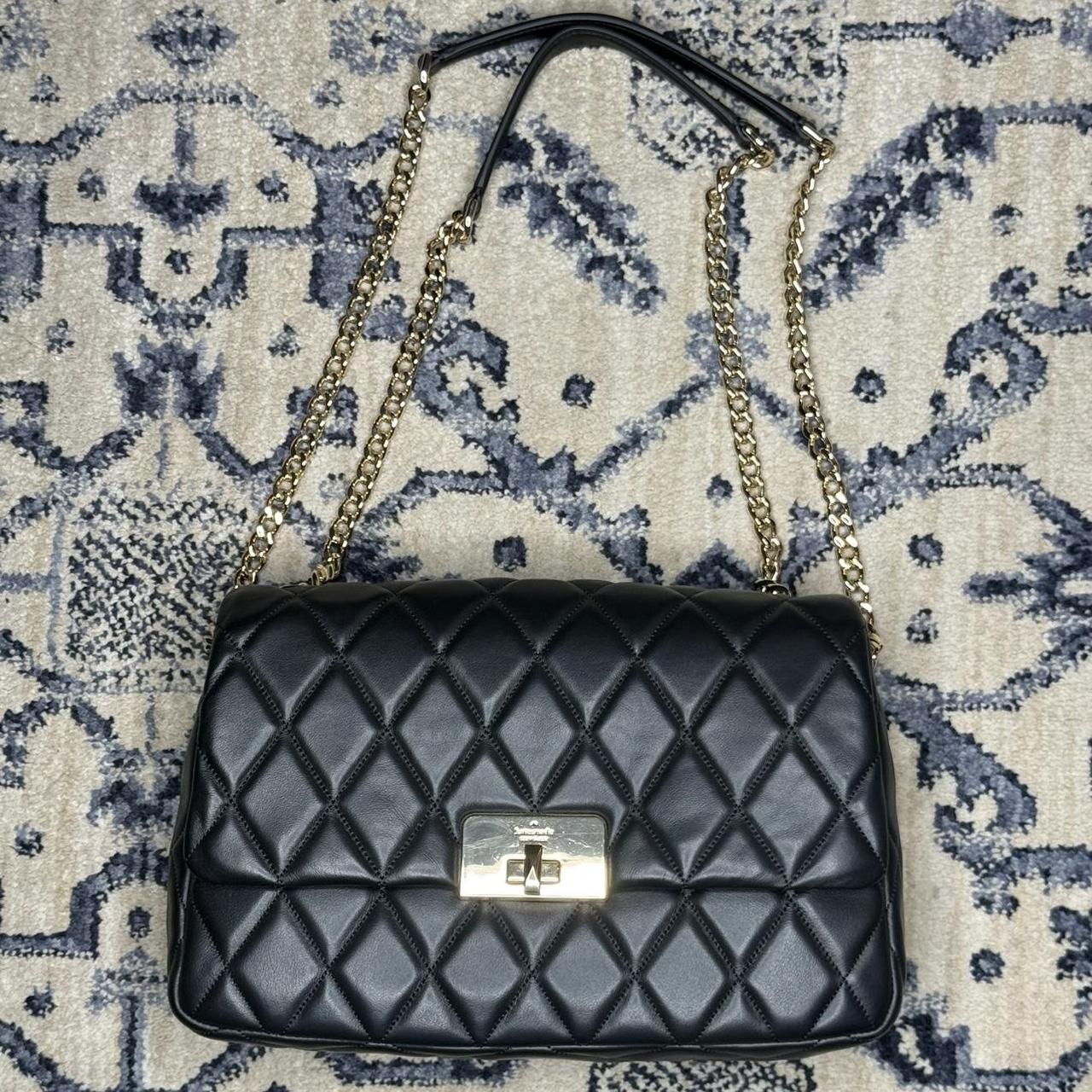 Kate Spade Diamond Quilted Flap Shoulder/Crossbody... - Depop