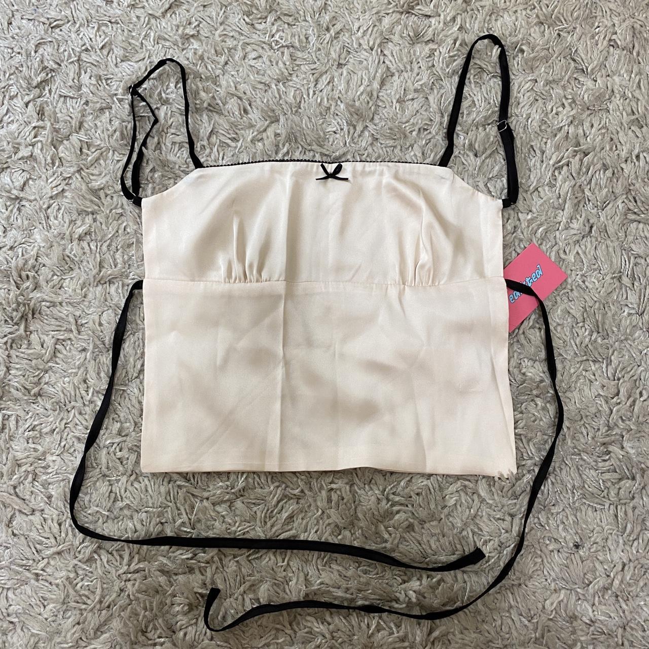 NWT BEIGE EDIKTED OPEN BACK TOP •Size: XS •Never... - Depop