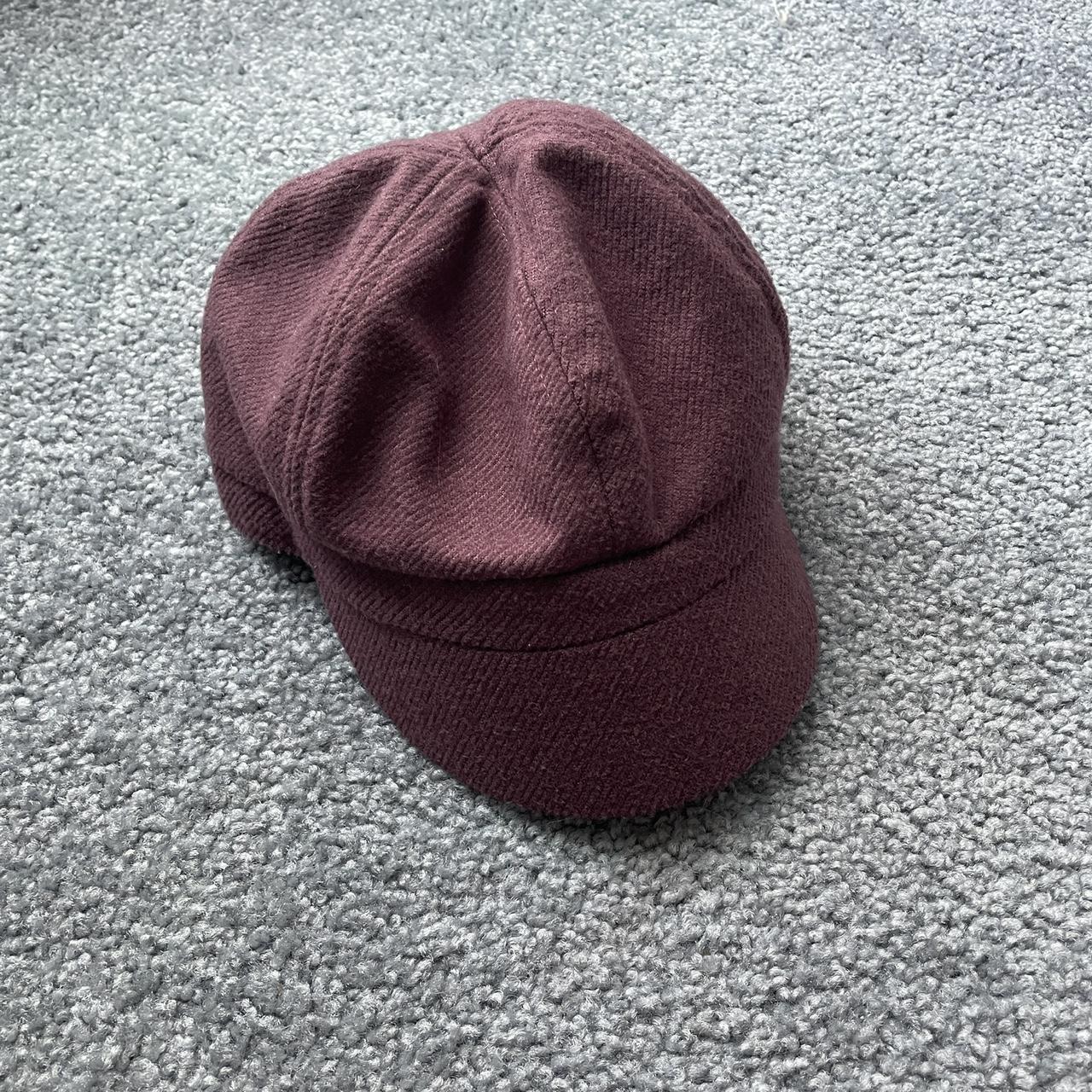 plum paper boy cap 🐠 ABOUT THE ITEM Gently used... - Depop