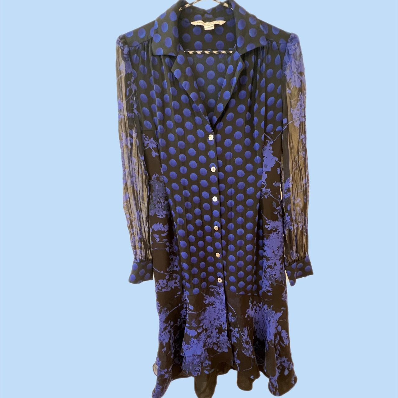 Beautiful DVF dress only worn a few times. Says... - Depop