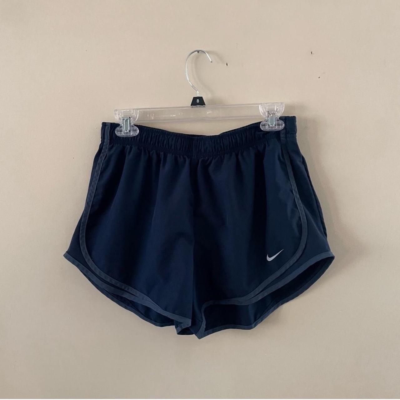 Nike Navy blue running shorts Navy running... - Depop