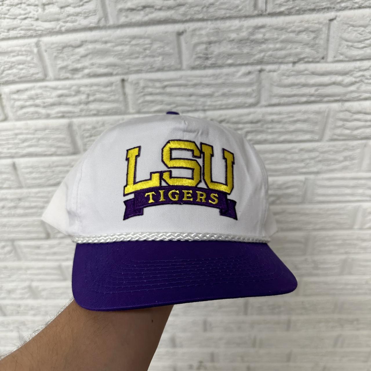Vintage 90s LSU Tigers Hat Snap Back - Depop