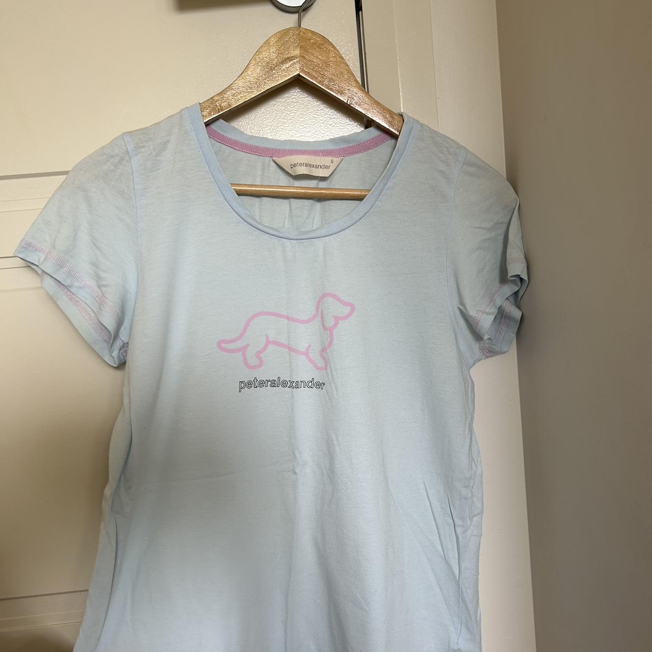 peter alexander blue signature penny logo top... - Depop