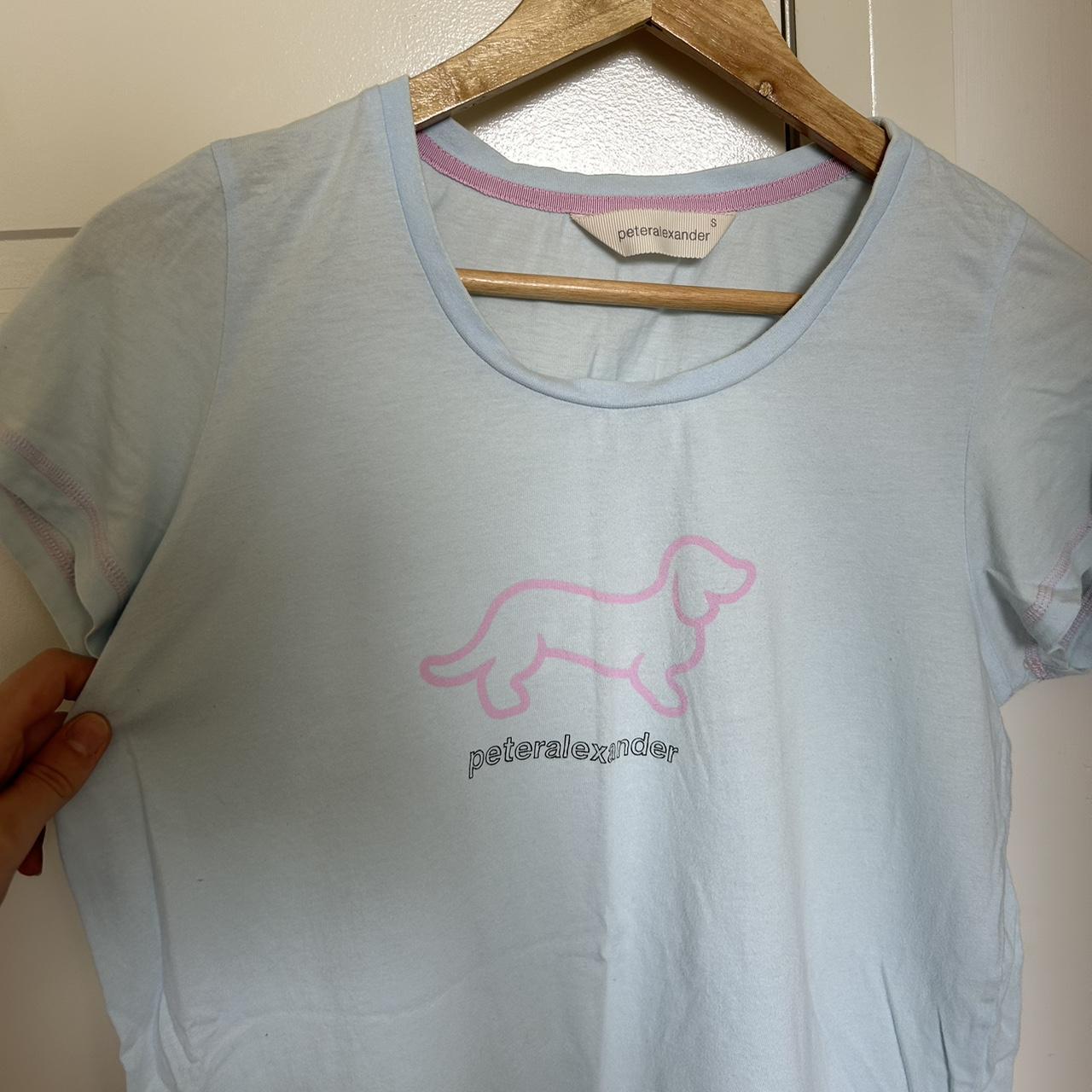 peter alexander blue signature penny logo top... - Depop