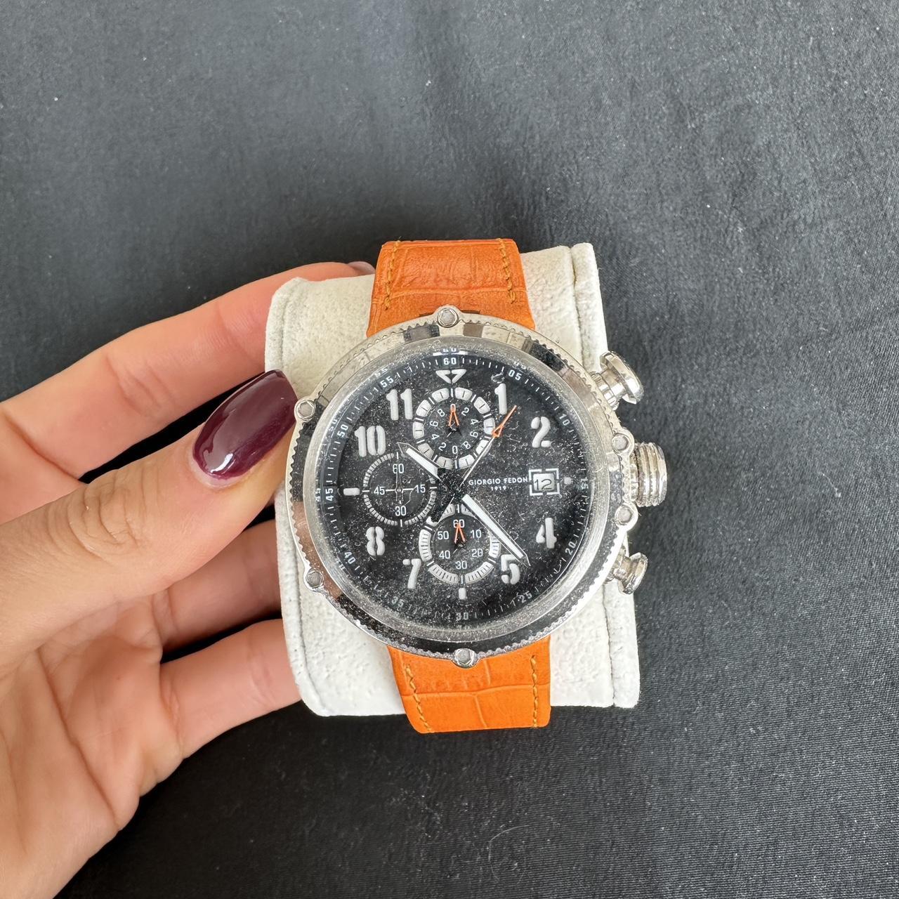 Giorgio Fedon watch with genuine leather and... - Depop