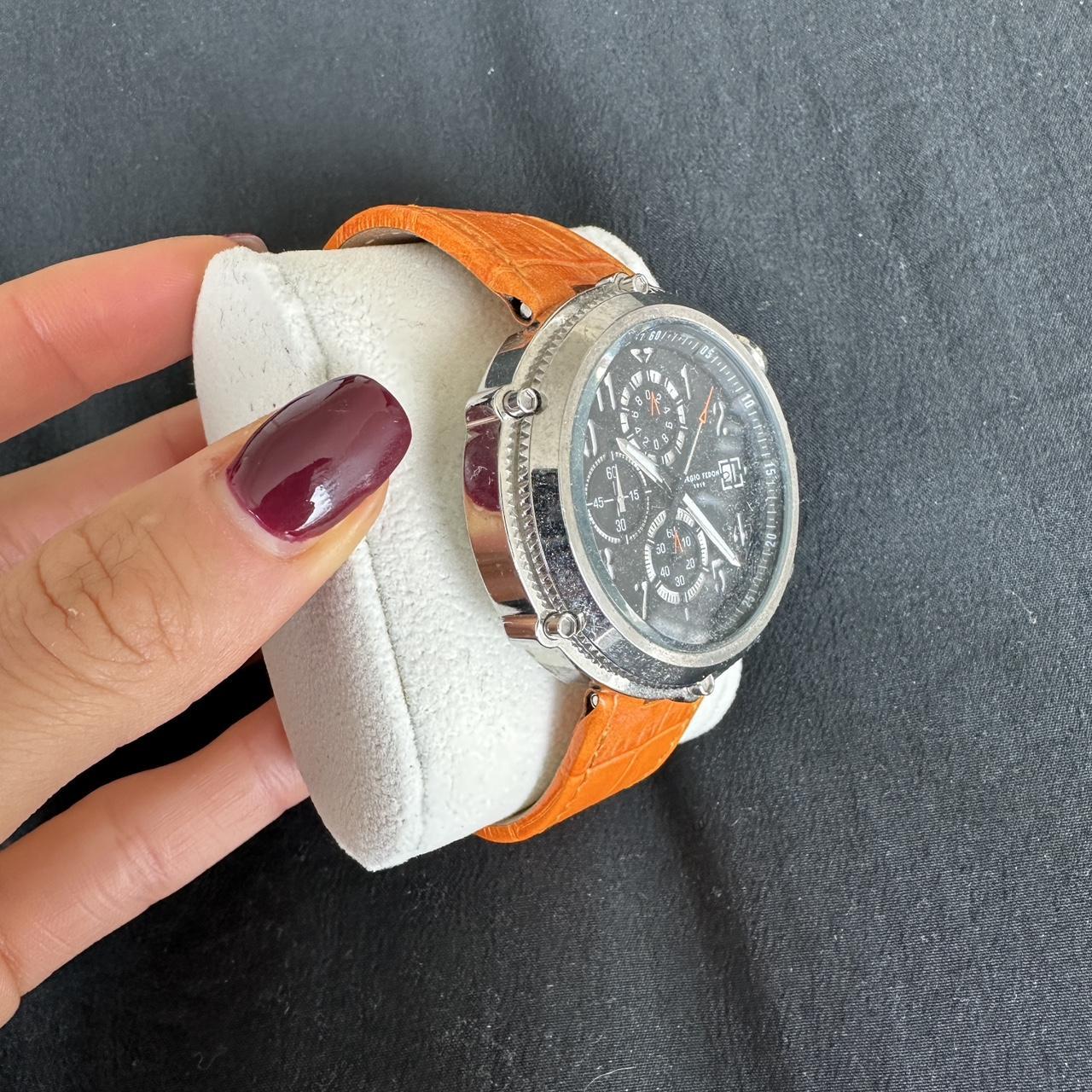Giorgio Fedon watch with genuine leather and... - Depop