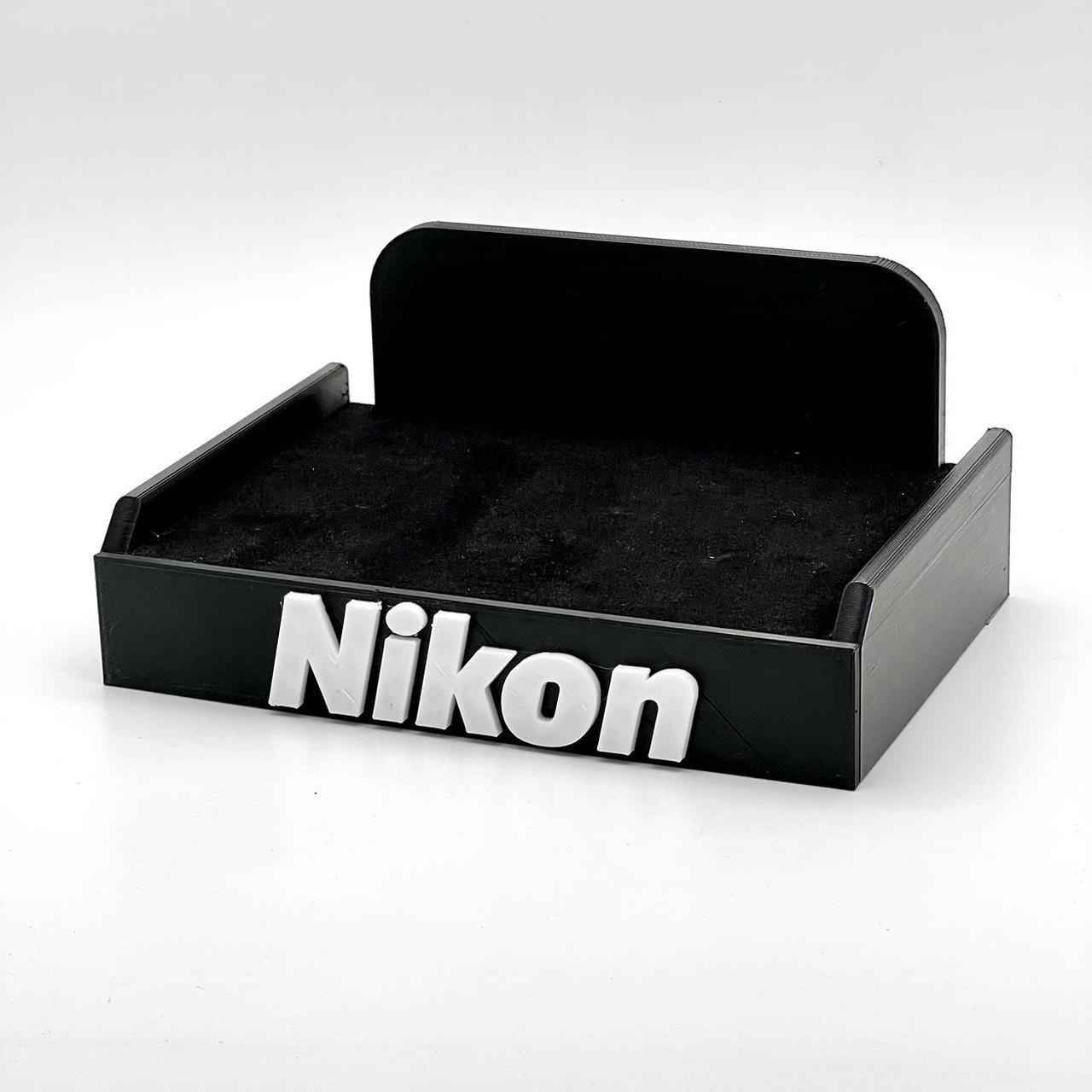 Nikon Camera Display Stand -Felt Finished Top -Fits... - Depop