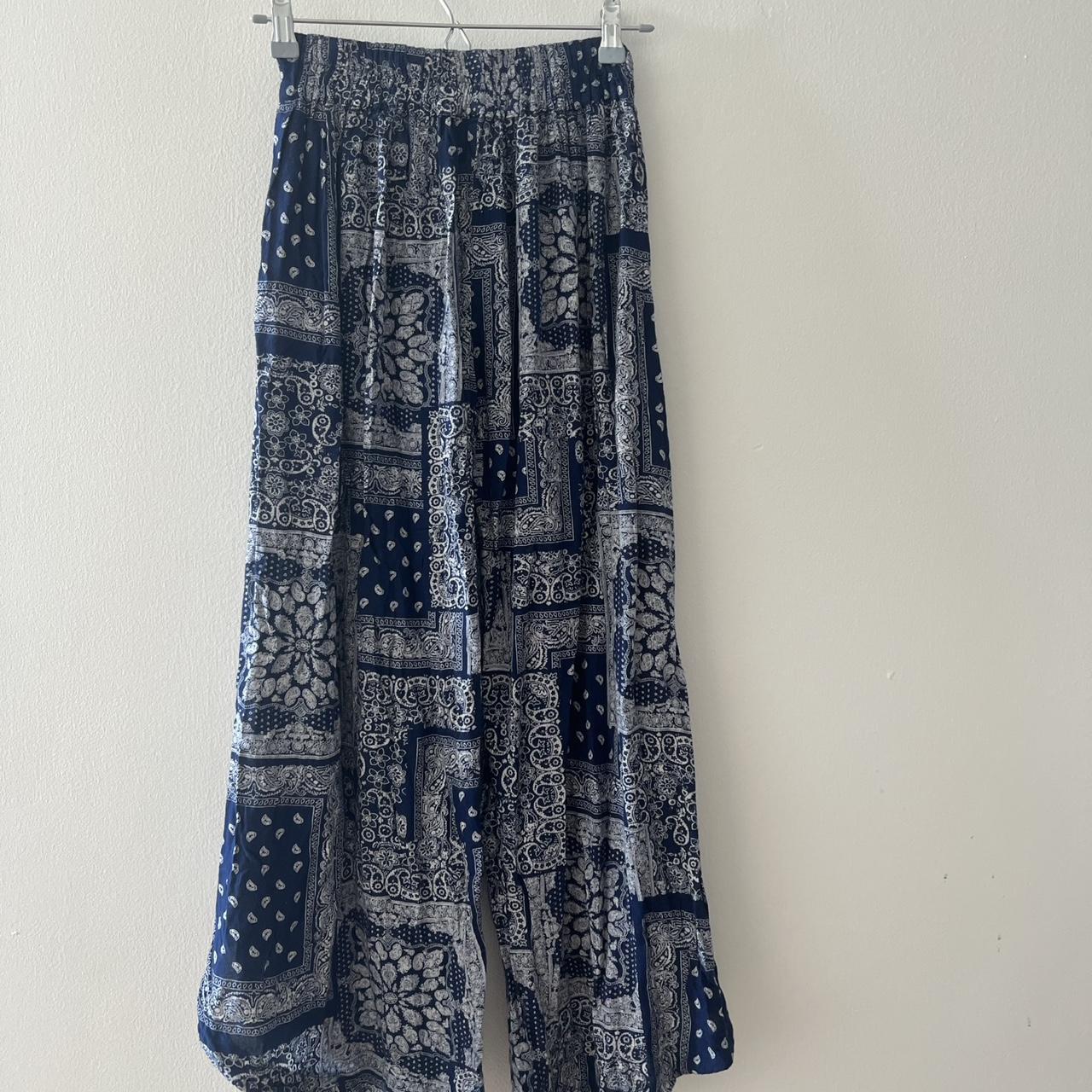 Flowy loose pants, stretchy light material. #boho... - Depop