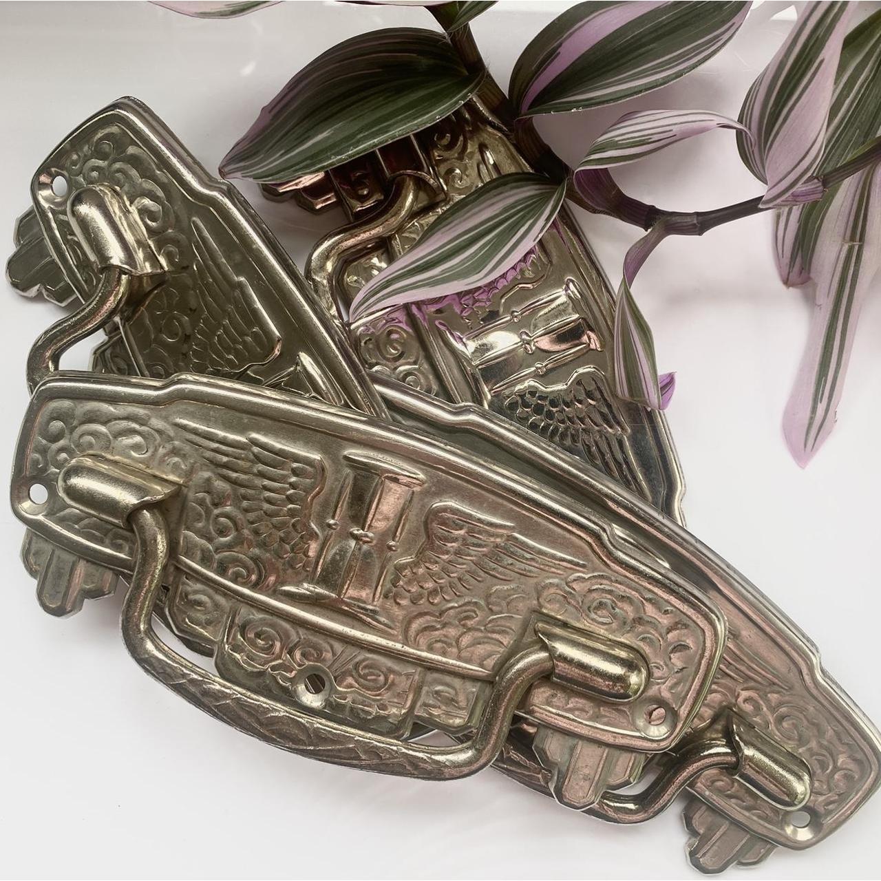 Vintage Macabre Ornate Coffin Casket Metal Handles.... - Depop