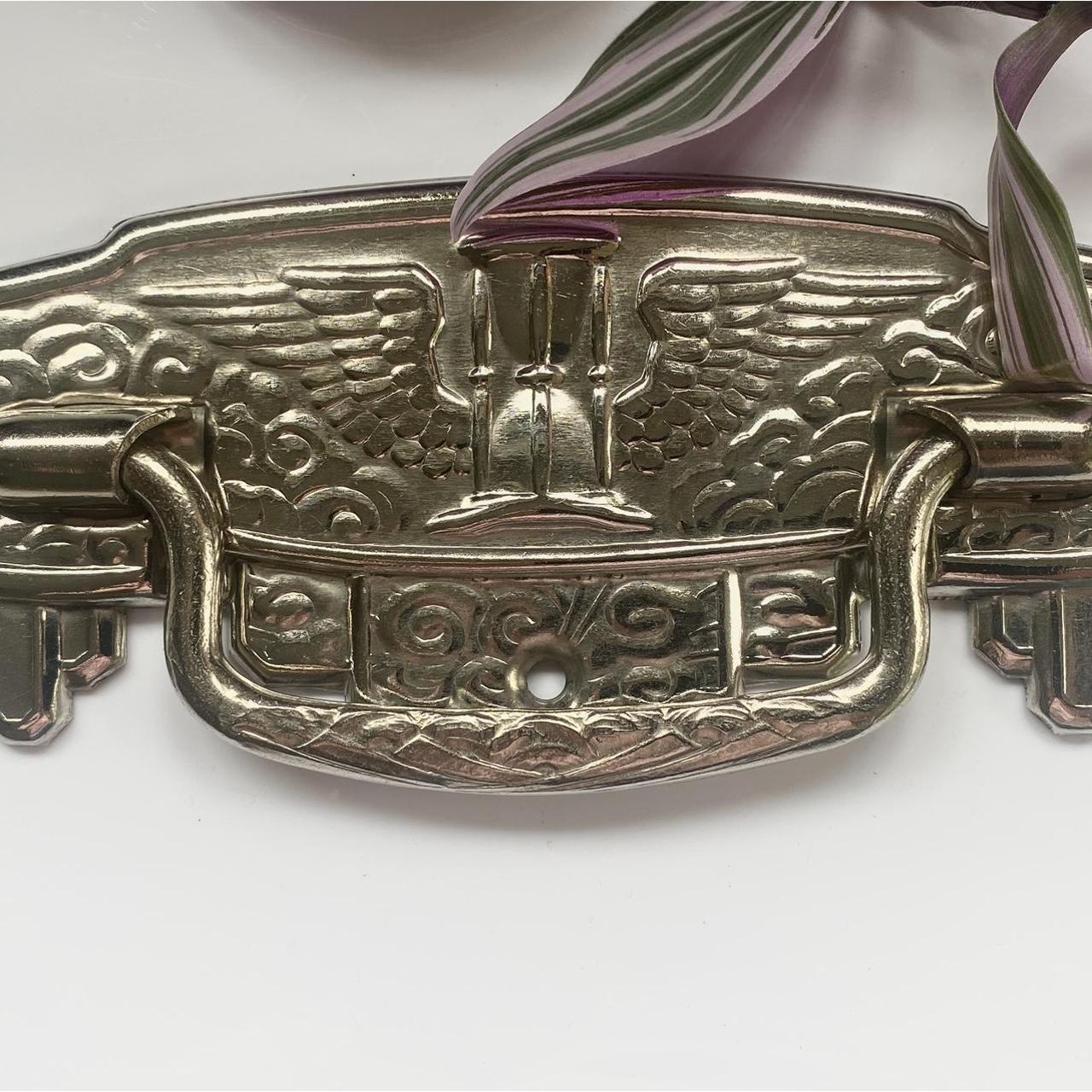 Vintage Macabre Ornate Coffin Casket Metal Handles.... - Depop