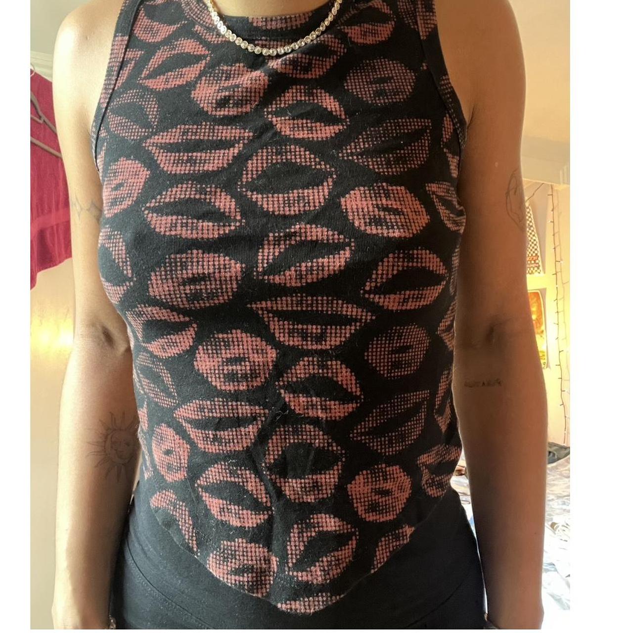 Grunge graphic backless vest top 💋💋 BDG... - Depop