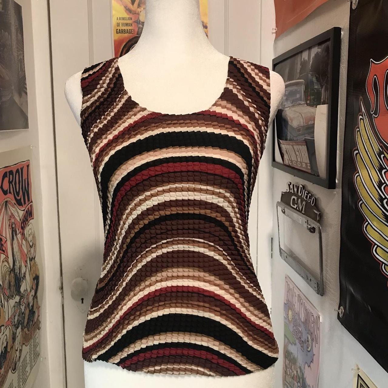 Early y2k 2000s multi-color top. “popcorn”... | Depop