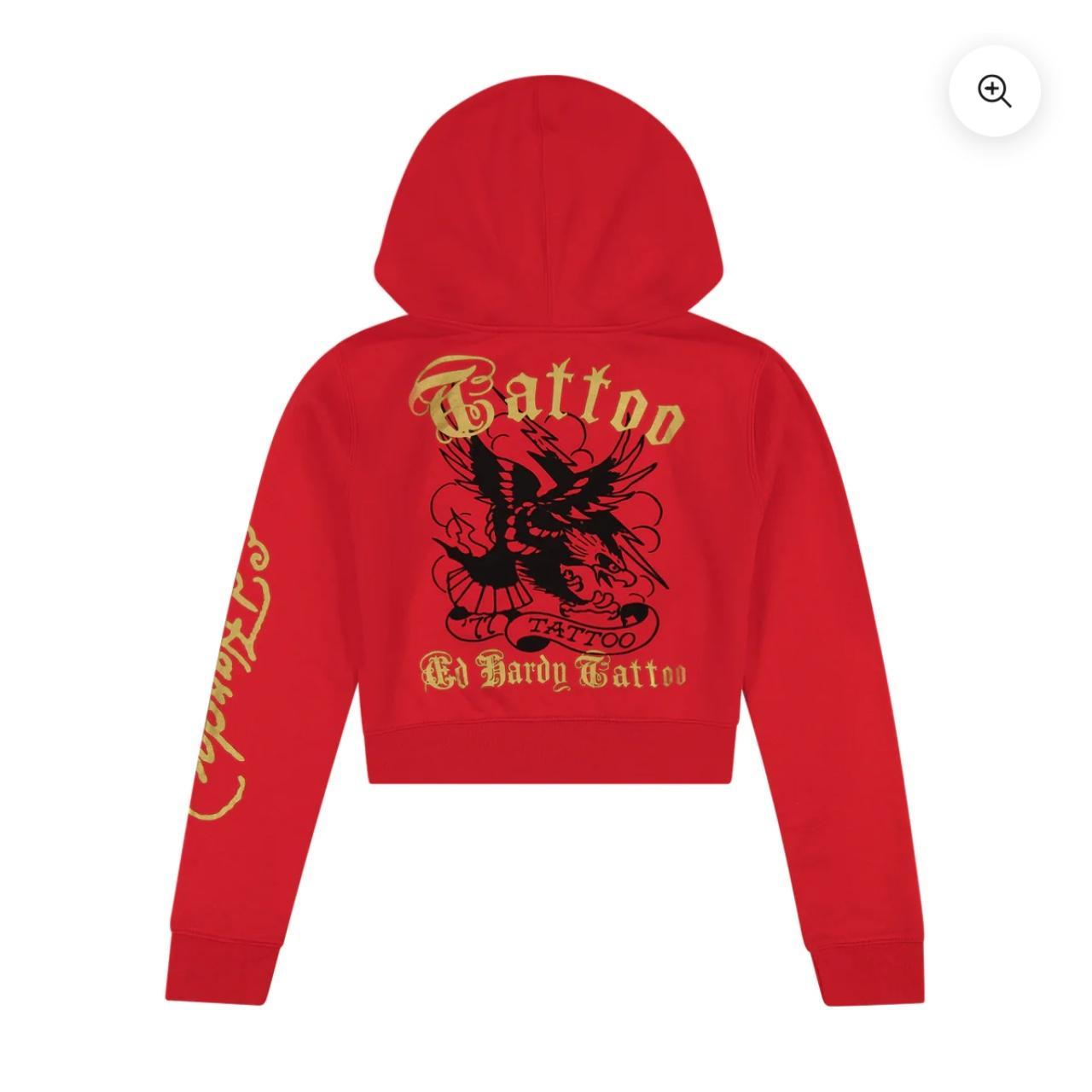 ED HARDY set. OPEN TO TRADE jacket is MED &... | Depop