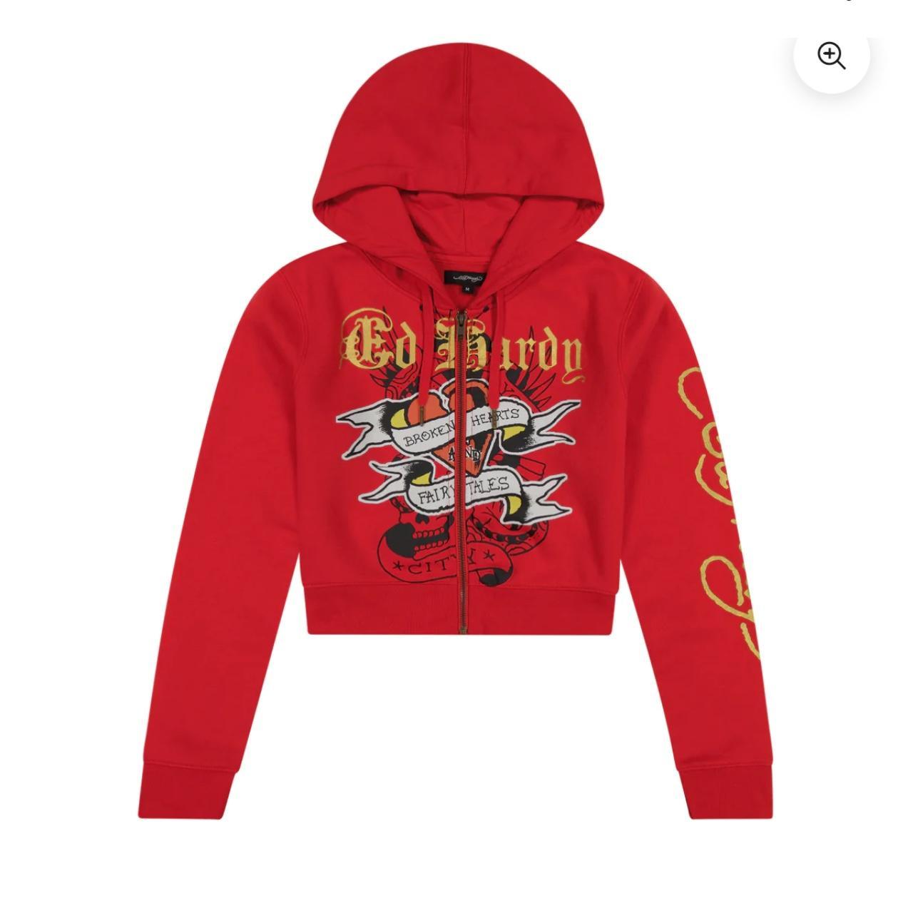 ED HARDY set. OPEN TO TRADE jacket is MED &... | Depop